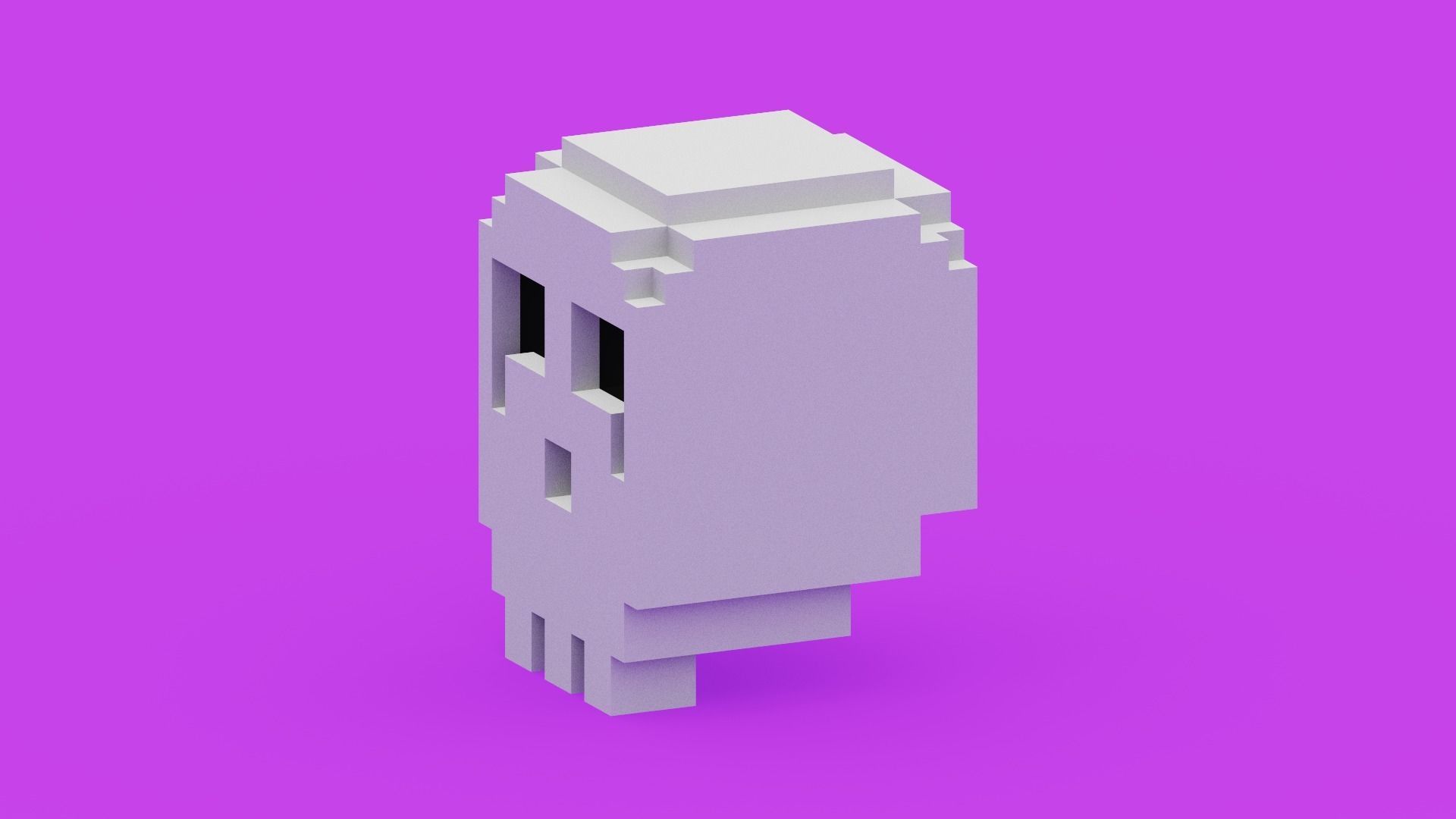3D model Voxel Skull VR / AR / low-poly | CGTrader