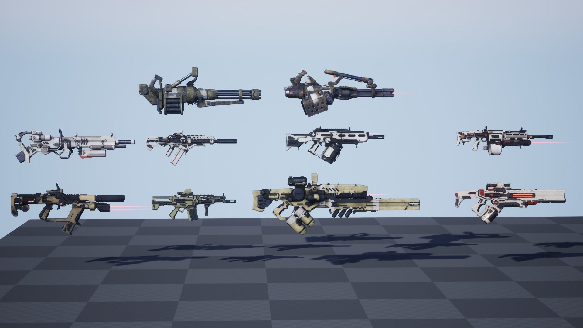 3D model Weapon Sci Fi Pack Vol 2 VR / AR / low-poly | CGTrader