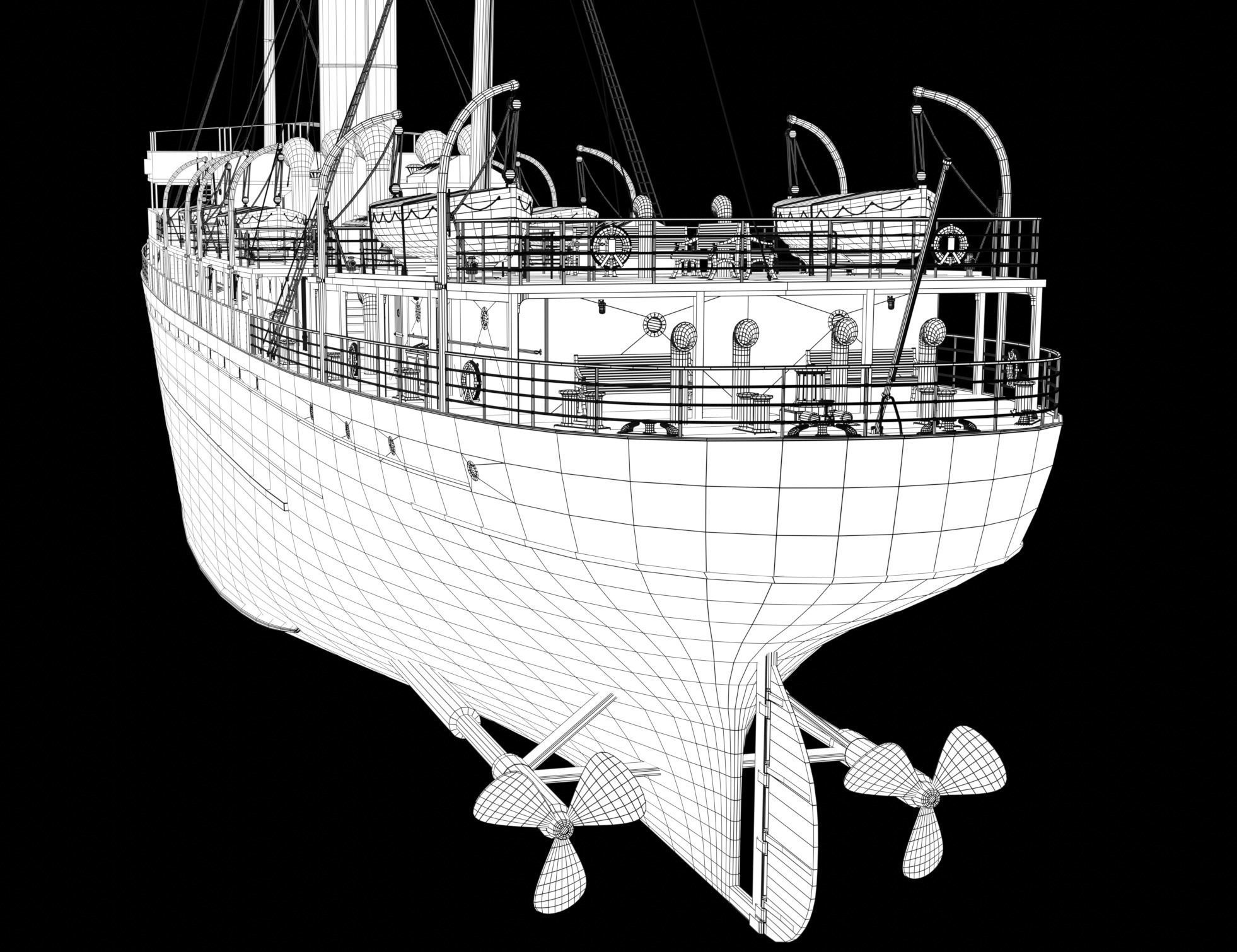 Steam ship 3D model | CGTrader