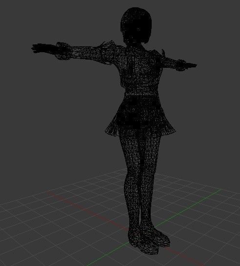 Beautiful Anime Girl 3D model | CGTrader