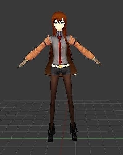 Anime Pretty Girl 3D model | CGTrader