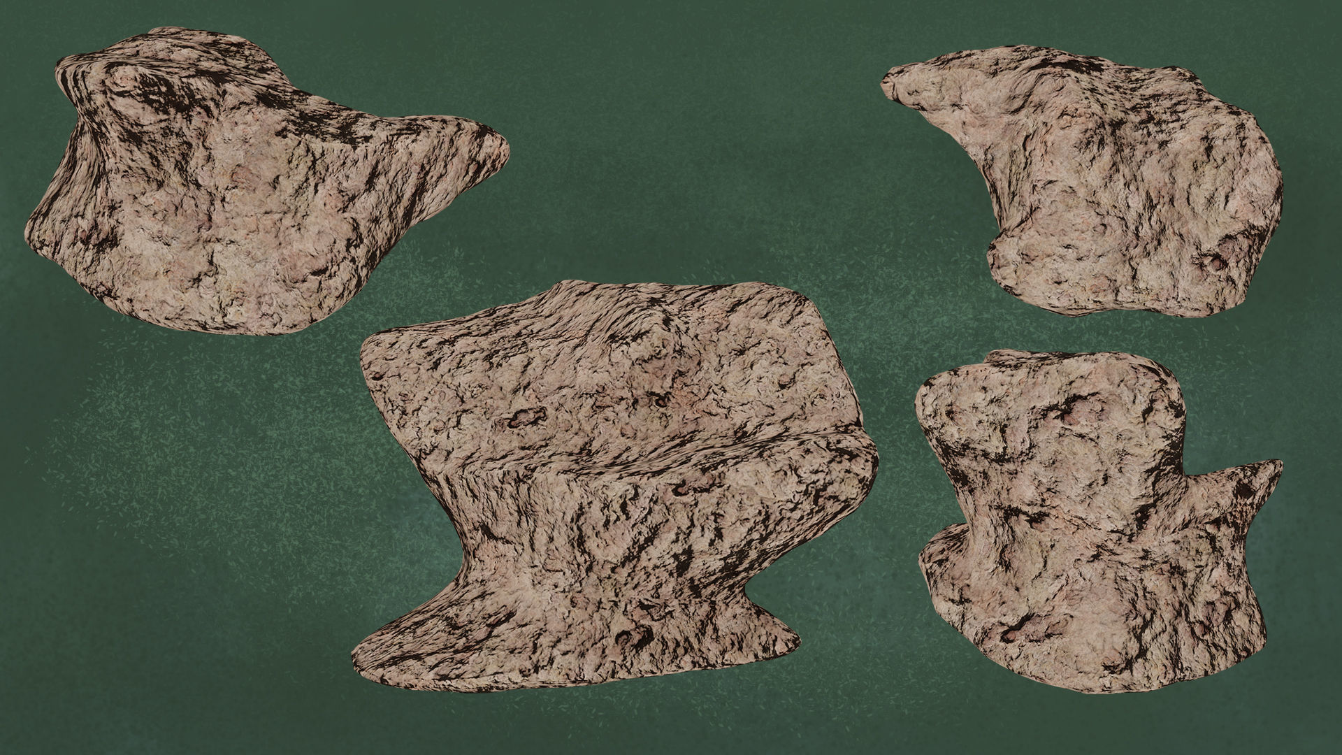RocksF1 Red Desert Pack - Nature Env Assets free 3D model | CGTrader