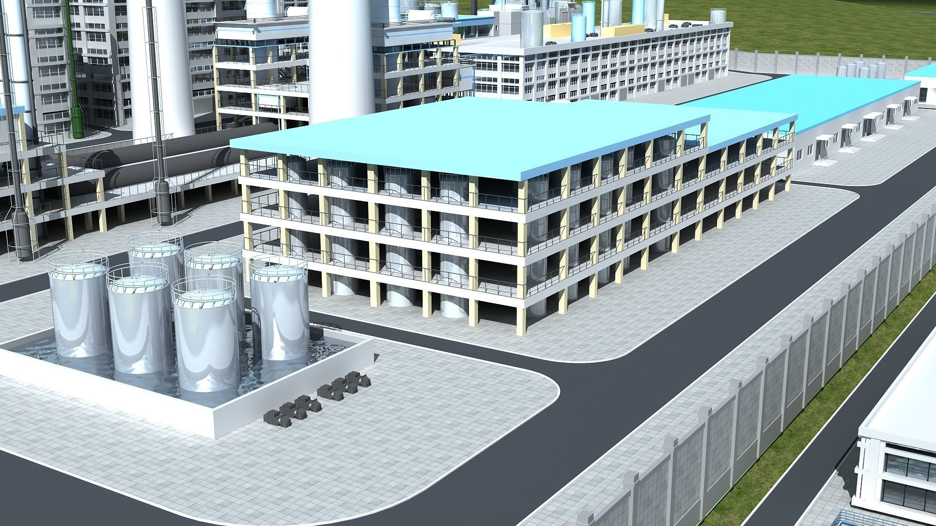 Factory 5 3D model | CGTrader