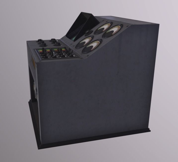 3D model Computer Panel VR / AR / low-poly | CGTrader