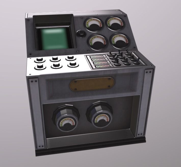 3D model Computer Panel VR / AR / low-poly | CGTrader