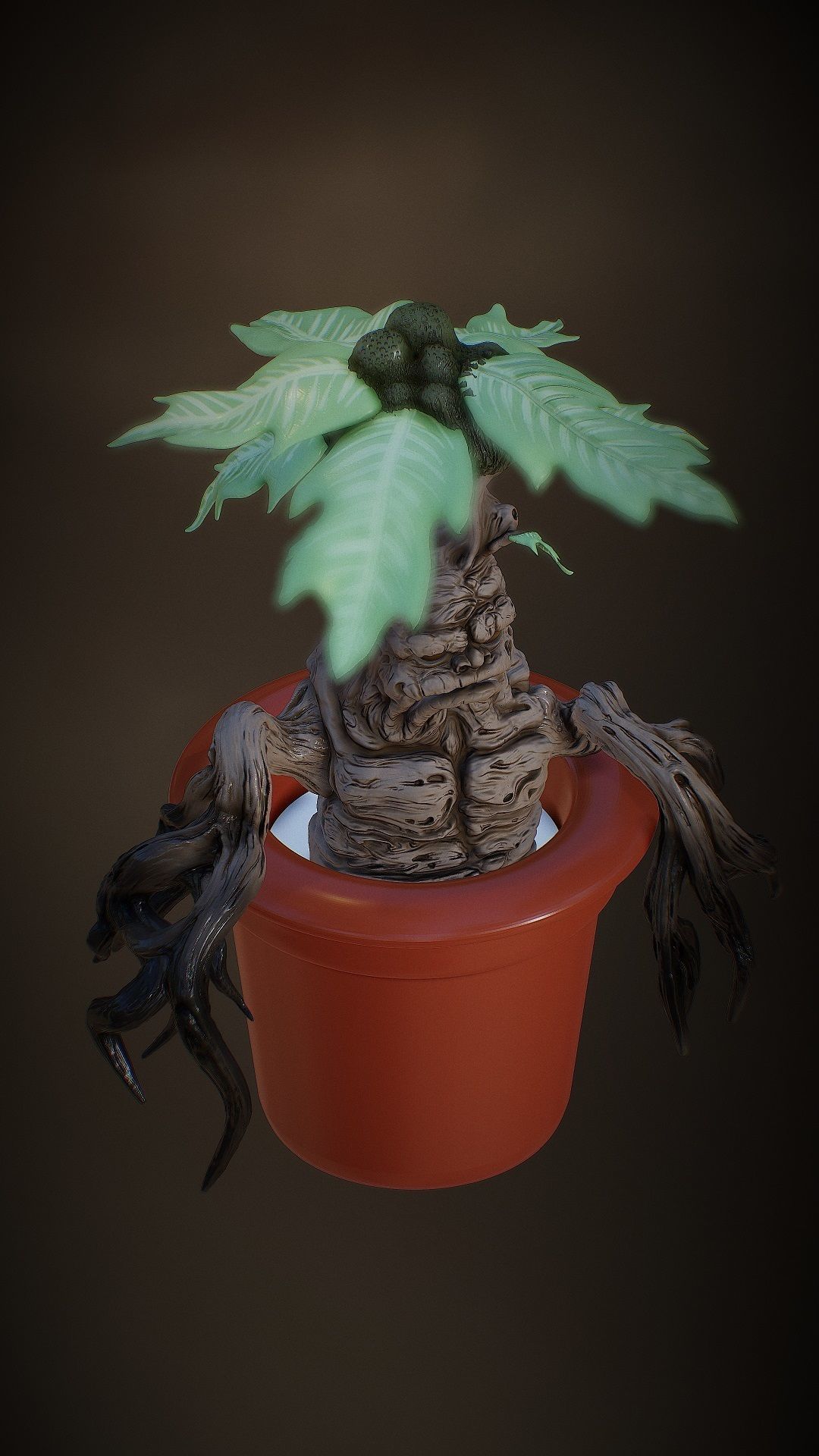 MANDRAKE HARRY POTTER 3D model 3D printable | CGTrader