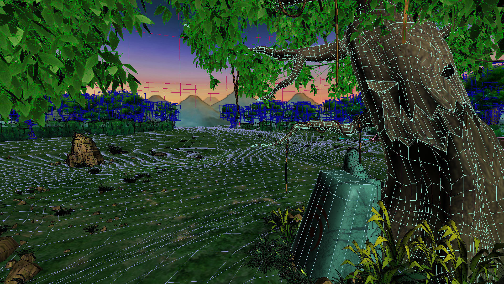 forest path tree park village 3D model | CGTrader