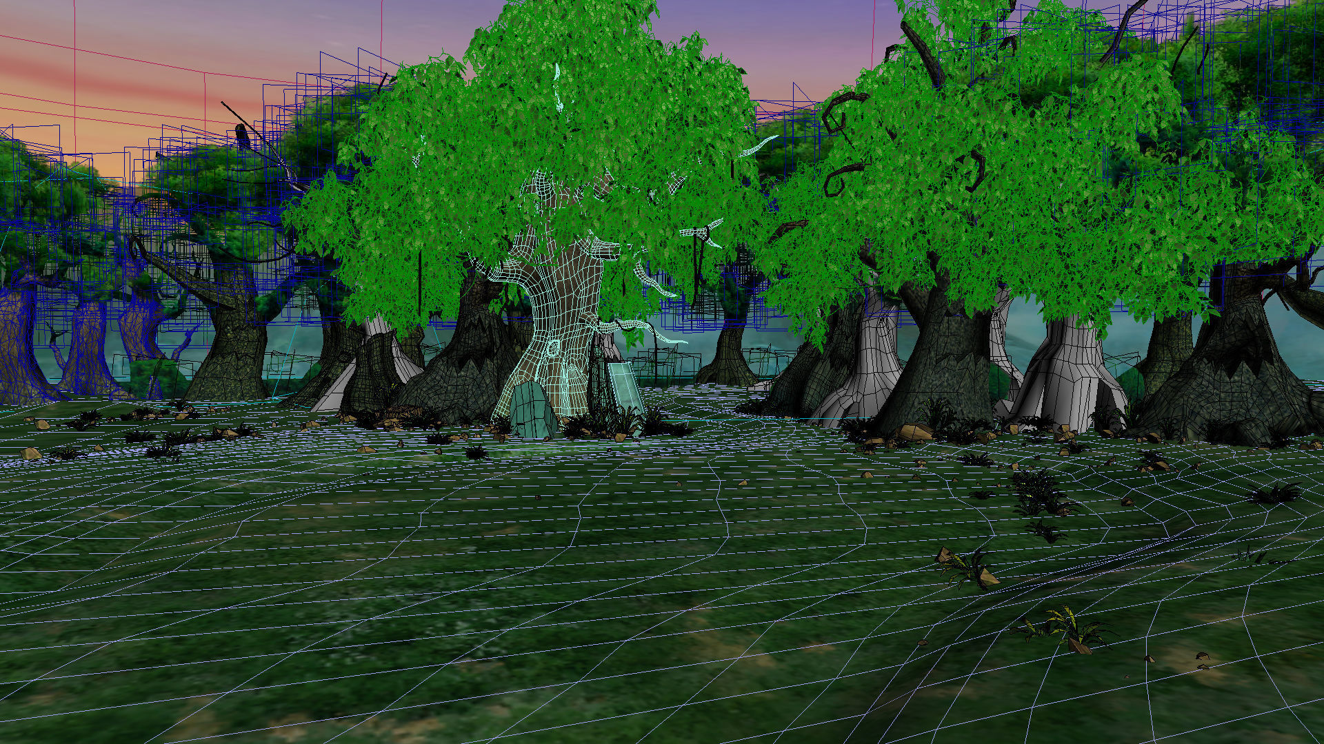 forest path tree park village 3D model | CGTrader