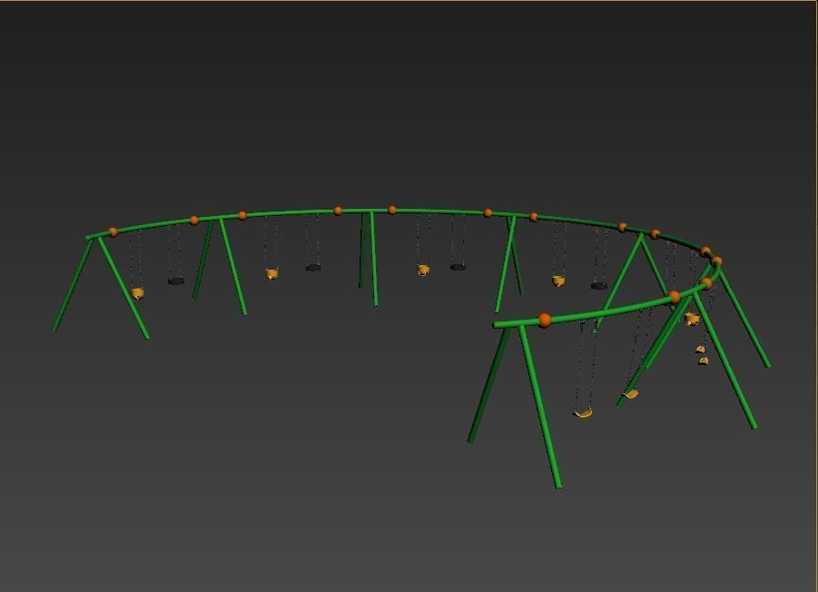 Ring swing combination free 3D model | CGTrader