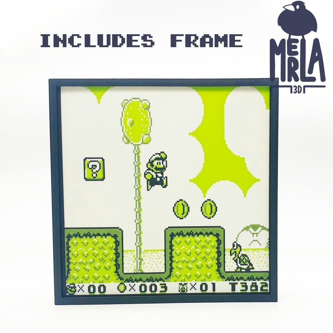 SUPER MARIO PRINT - 3 COLOR MULTICOLORED PRINT 3D model 3D printable ...