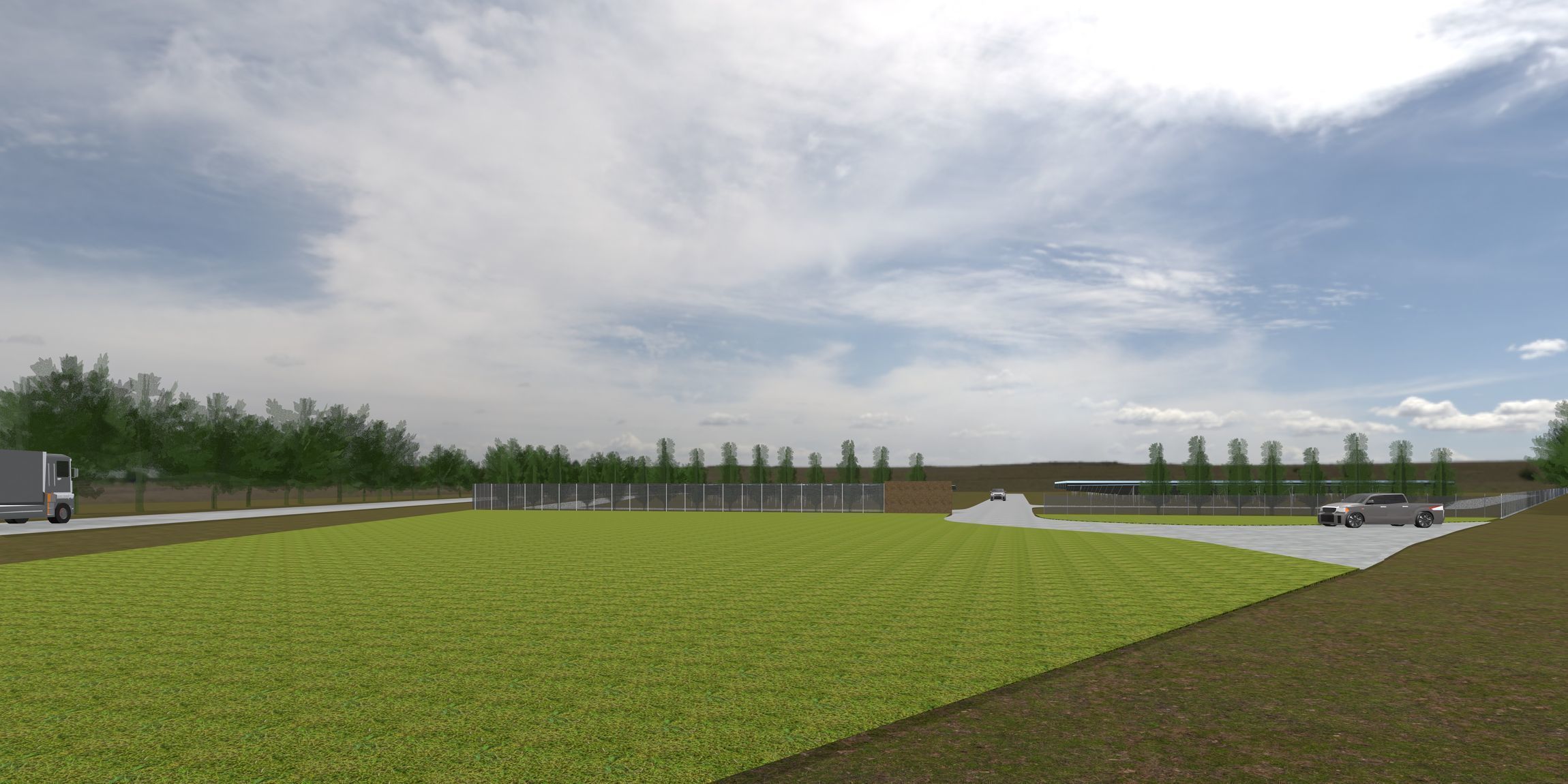 Solar farm layout 3D model | CGTrader