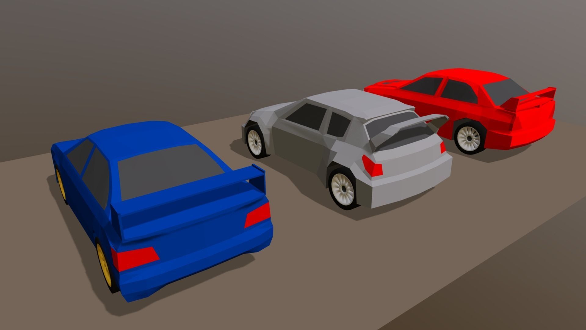 3D model Low Poly Rally Cars VR / AR / low-poly | CGTrader
