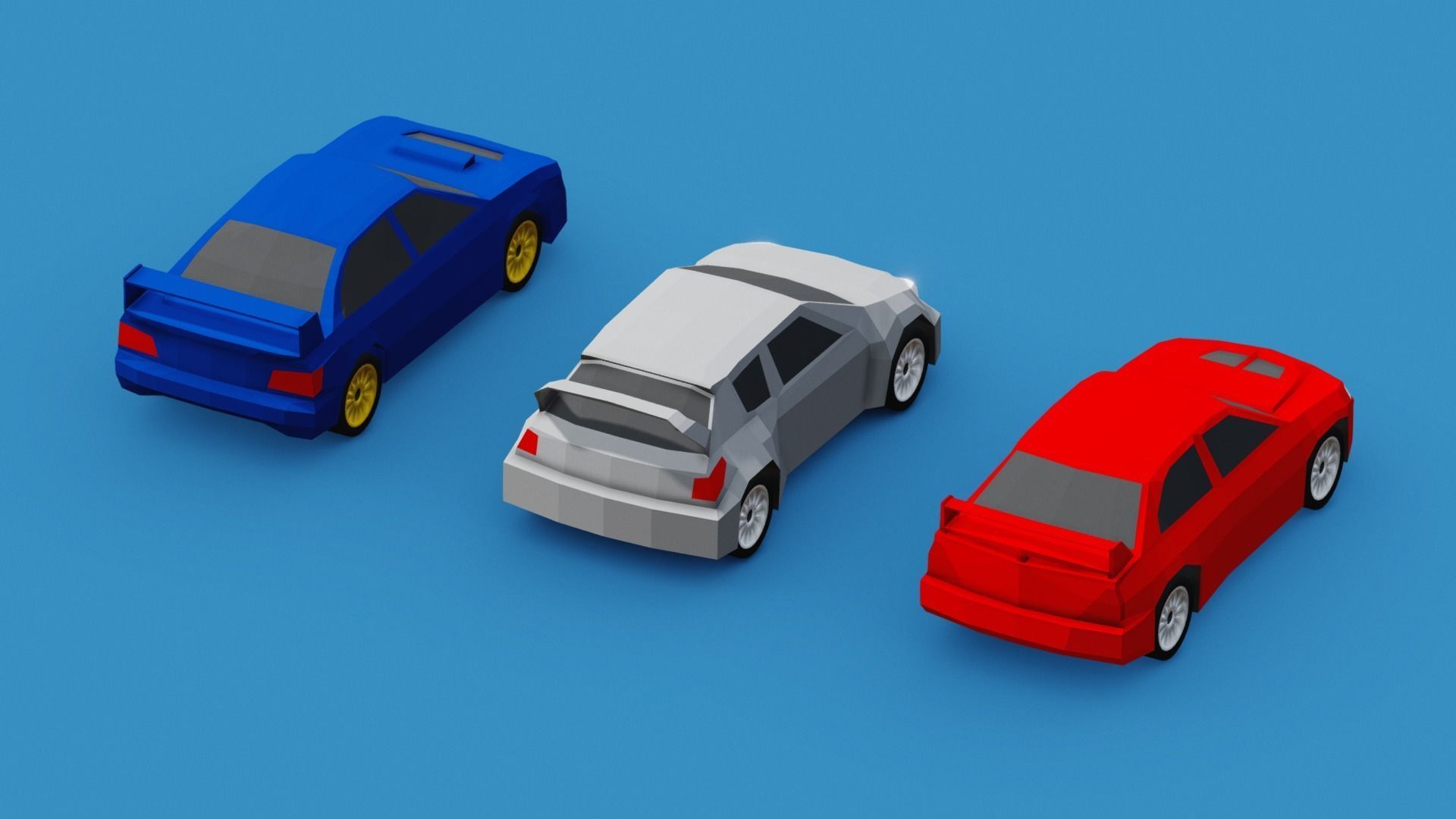 3D model Low Poly Rally Cars VR / AR / low-poly | CGTrader