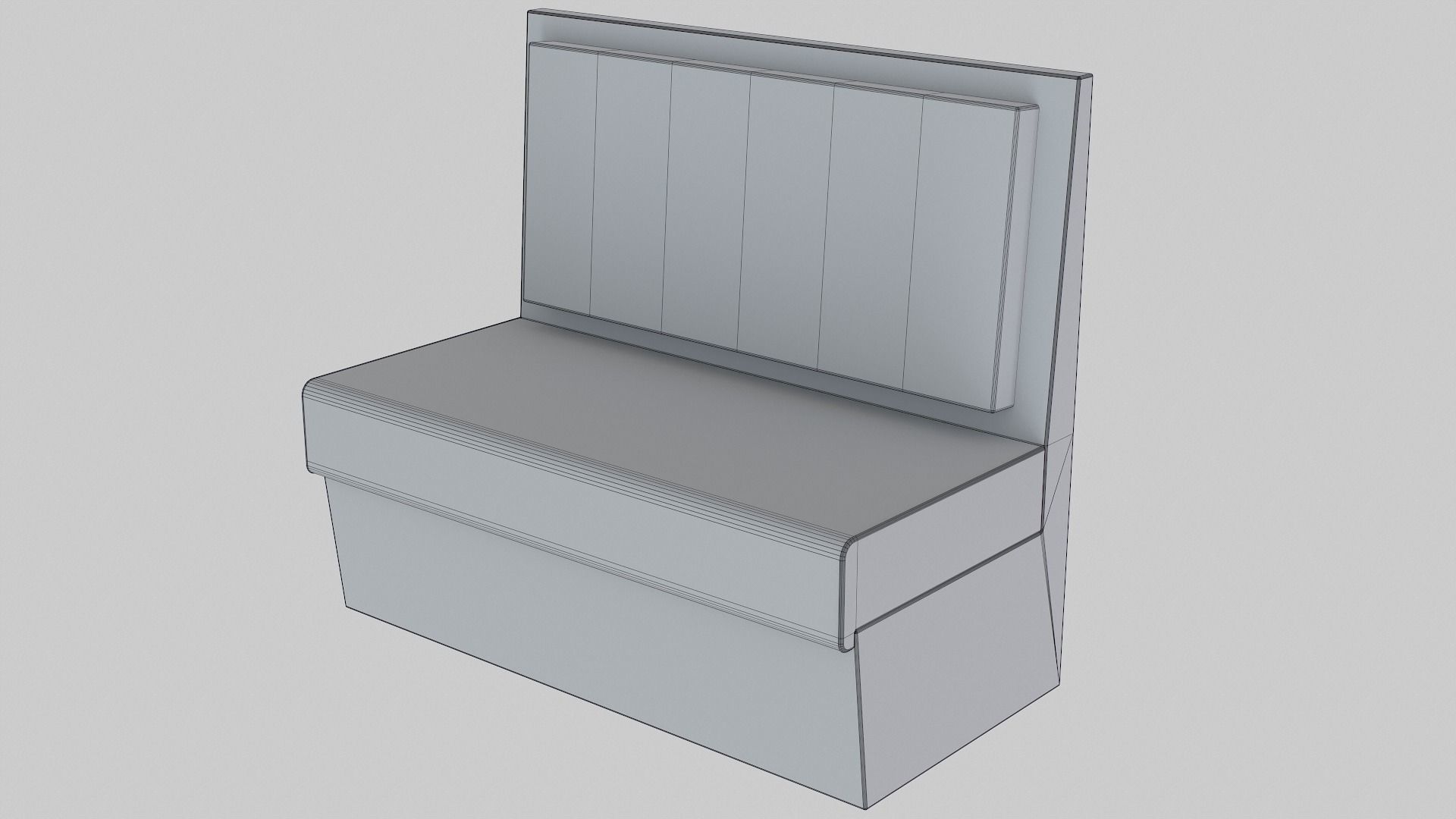 Dinner Booth Banquet 3D model | CGTrader