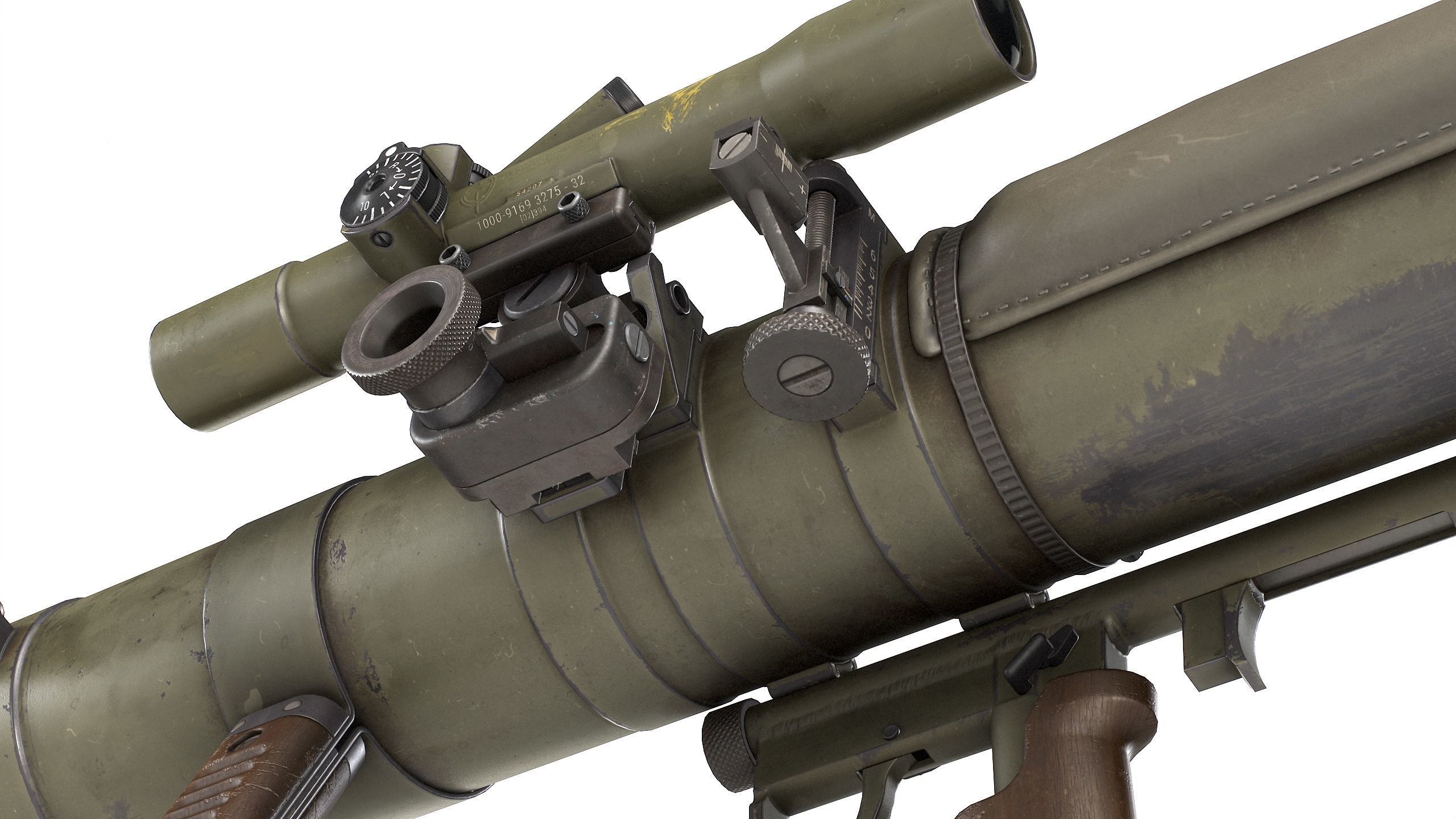 3D model PBR Carl Gustaf M2 Recoilless Rifle VR / AR / low-poly | CGTrader
