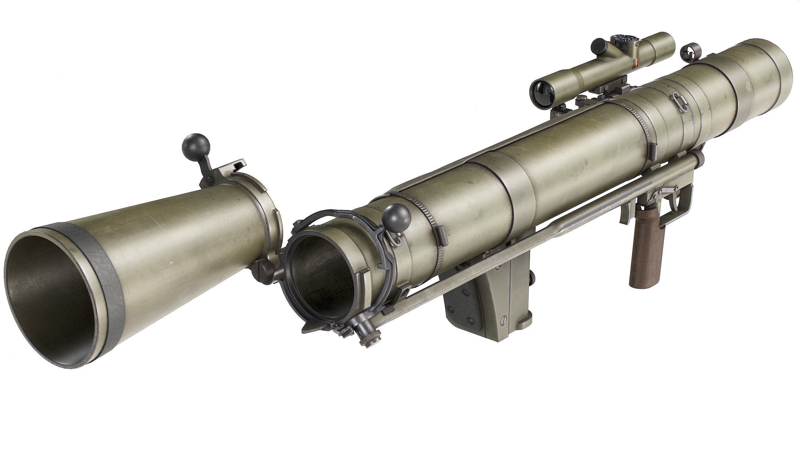 3D model PBR Carl Gustaf M2 Recoilless Rifle VR / AR / low-poly | CGTrader