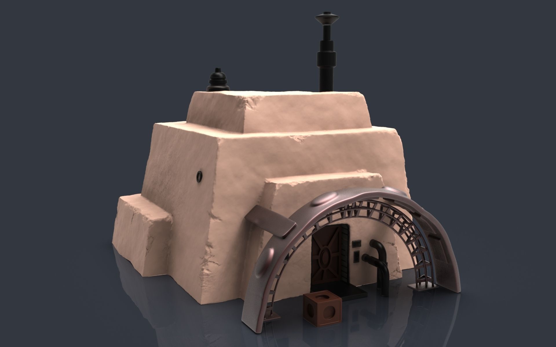 Star wars Tatooine Building pack for print 3D model 3D printable | CGTrader