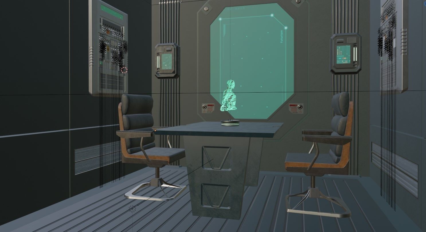 Futuristic Interrogation Room 3D model | CGTrader