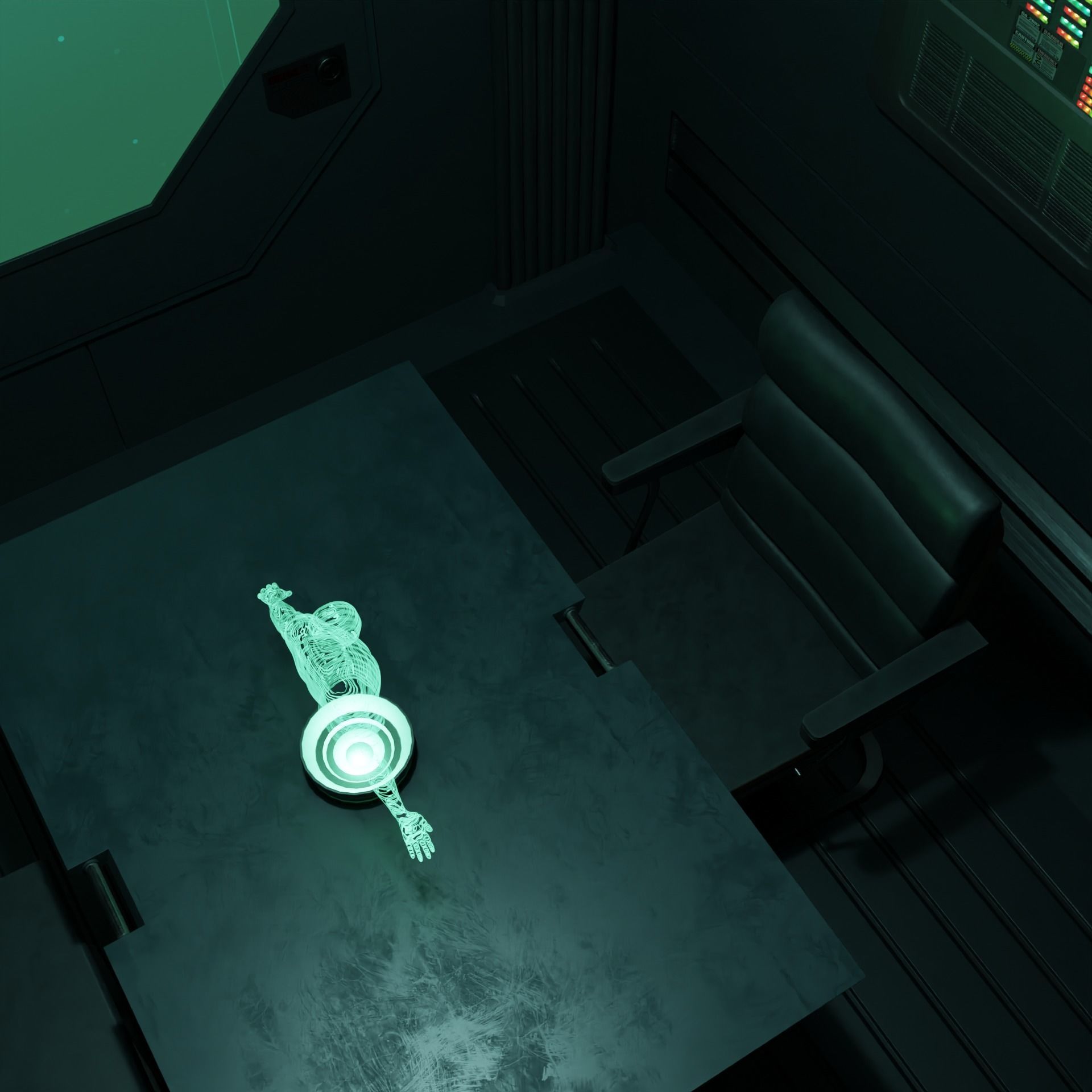 Futuristic Interrogation Room 3D model | CGTrader