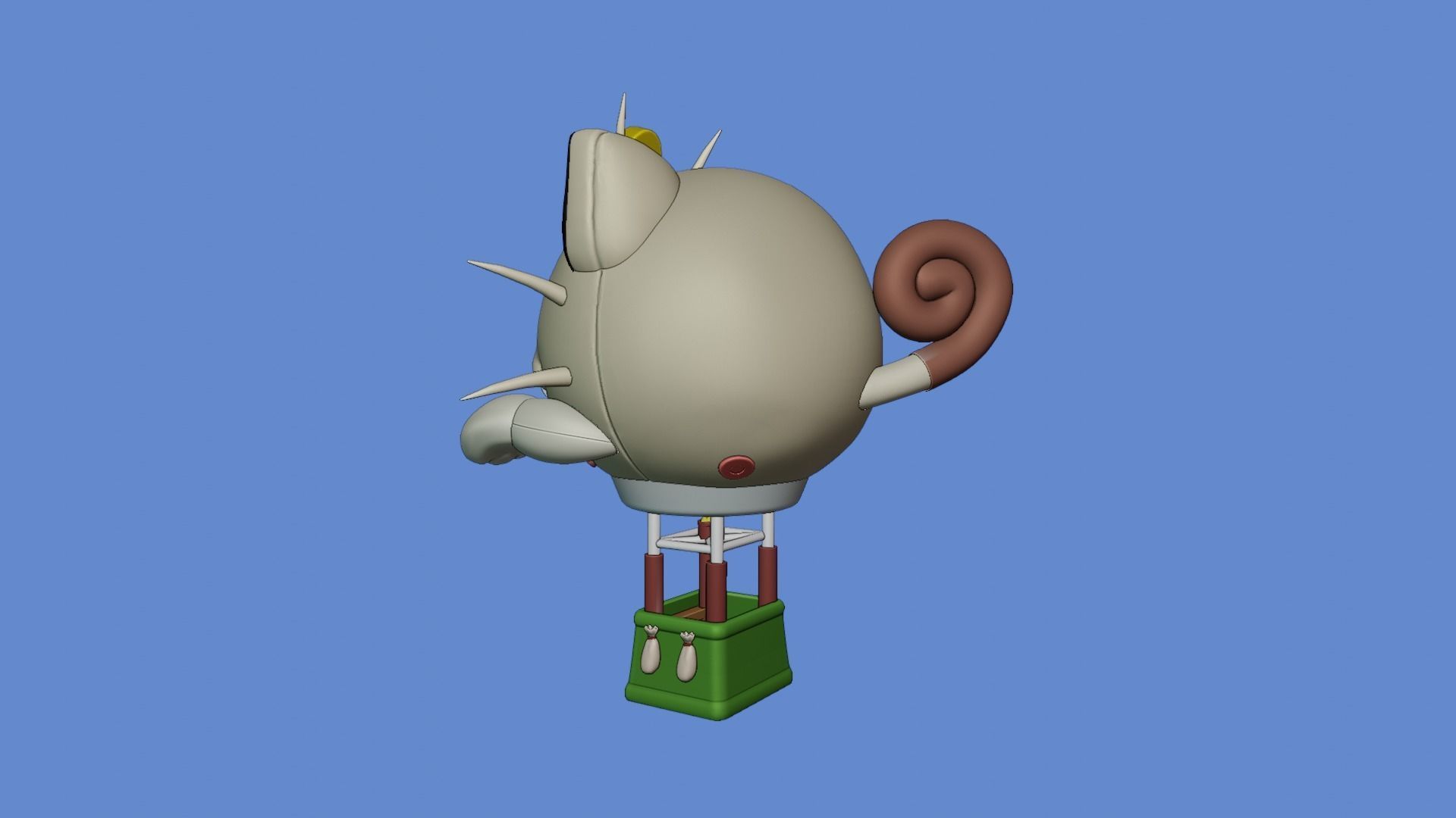 MEOWTH BALLOON ROCKET TEAM POKEMON 3D model 3D printable | CGTrader