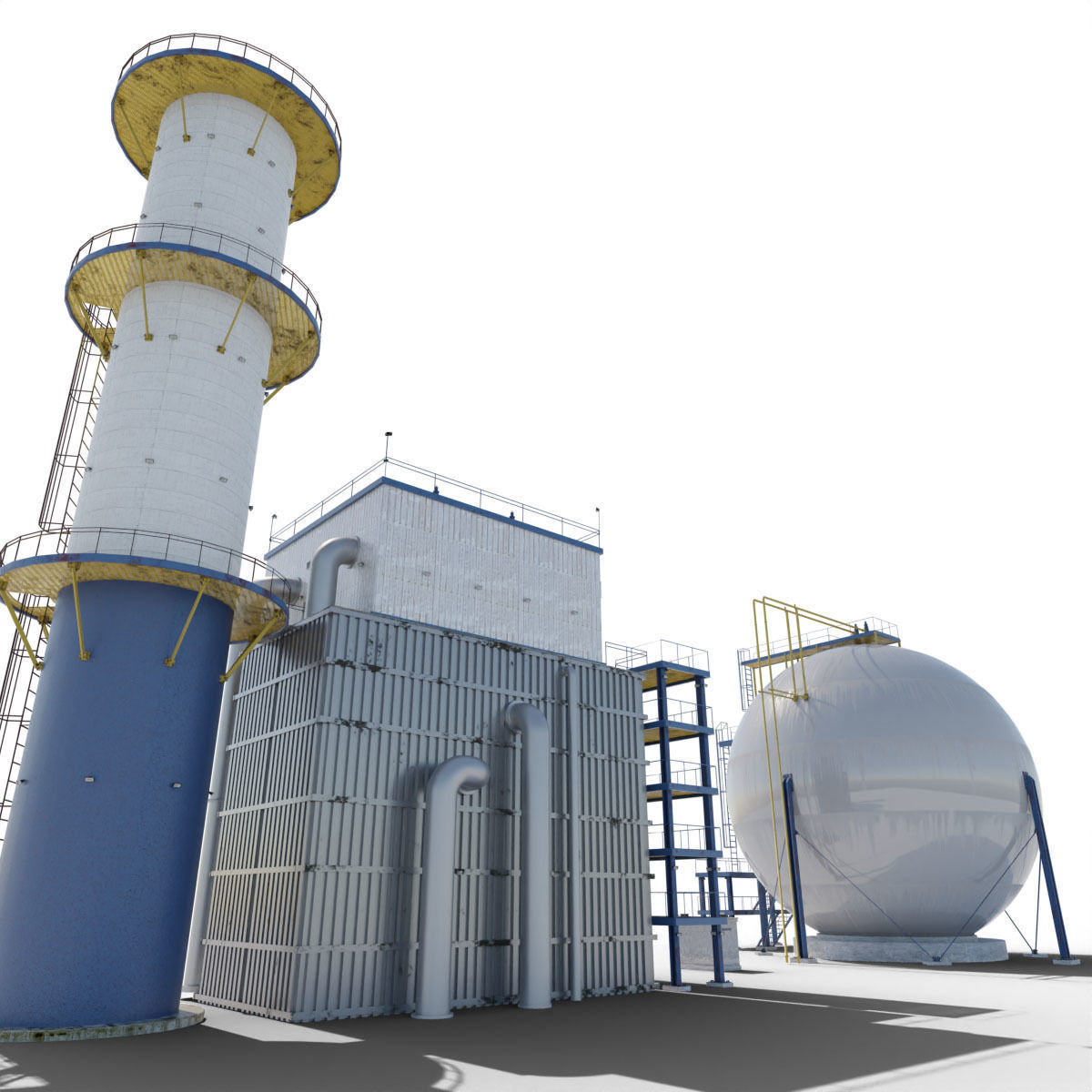 Refinery Collection 1 3D model | CGTrader