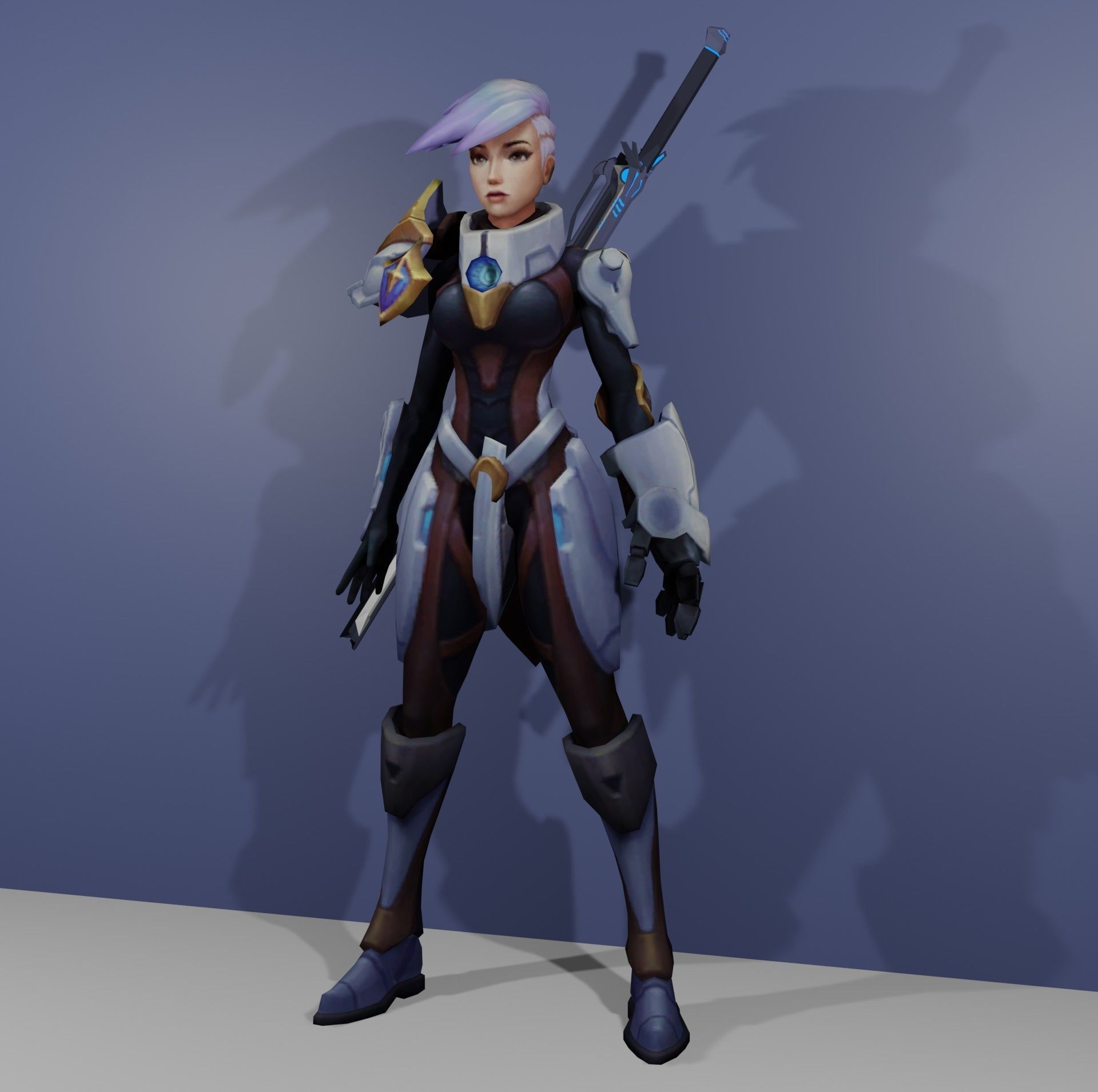 selina reven 3D model animated rigged | CGTrader