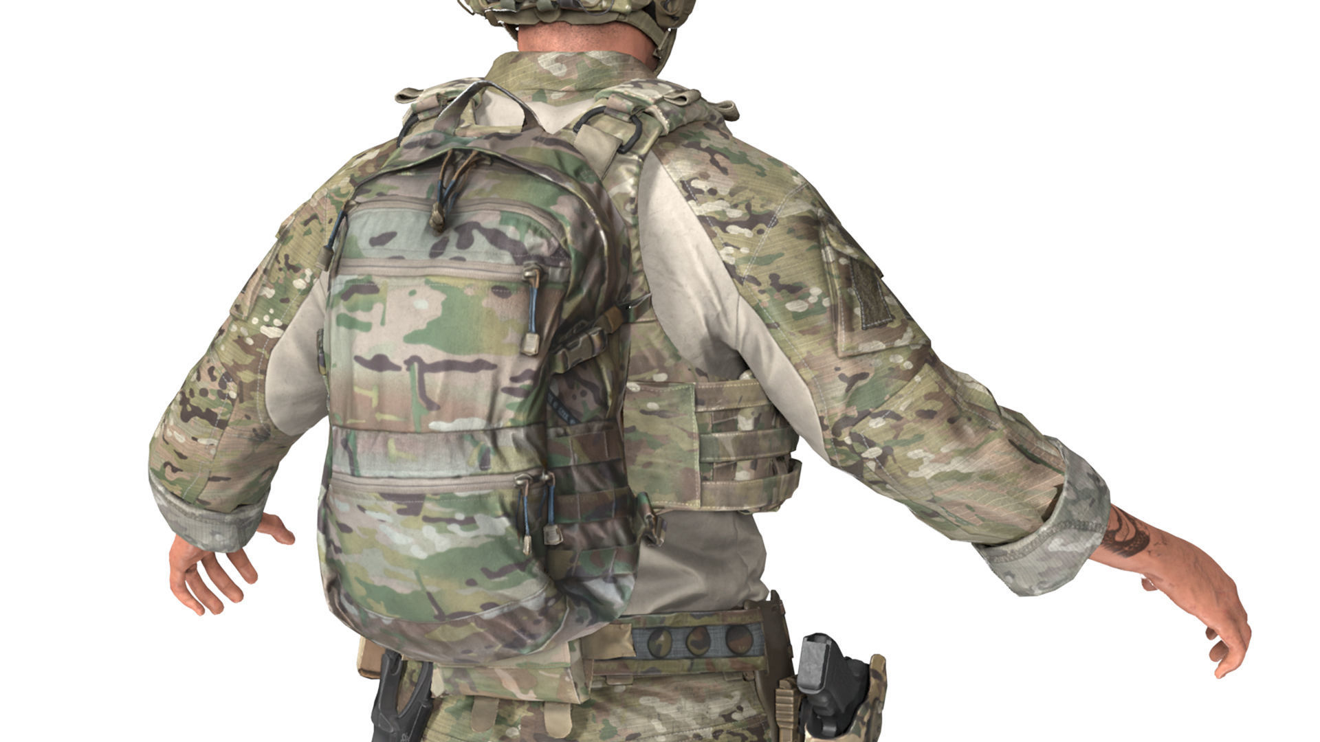 3D model AVS CRYE PRECISION BACKPACK VR / AR / low-poly | CGTrader