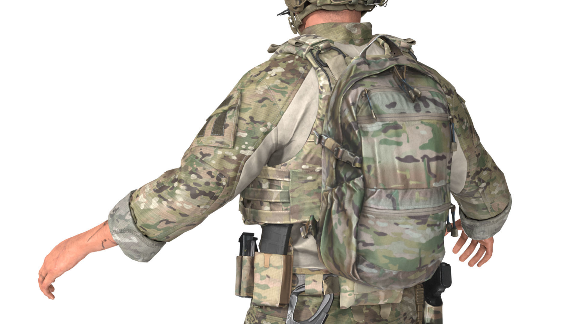 3D model AVS CRYE PRECISION BACKPACK VR / AR / low-poly | CGTrader