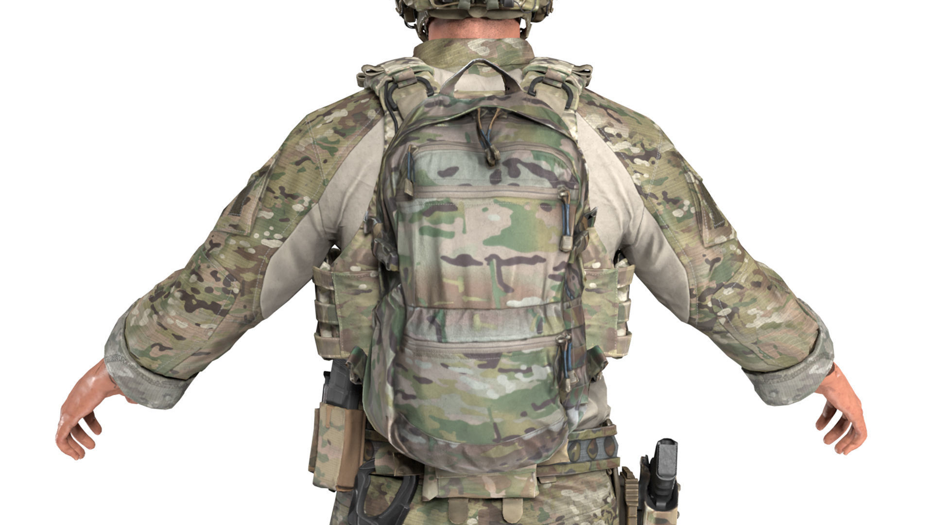3D model AVS CRYE PRECISION BACKPACK VR / AR / low-poly | CGTrader