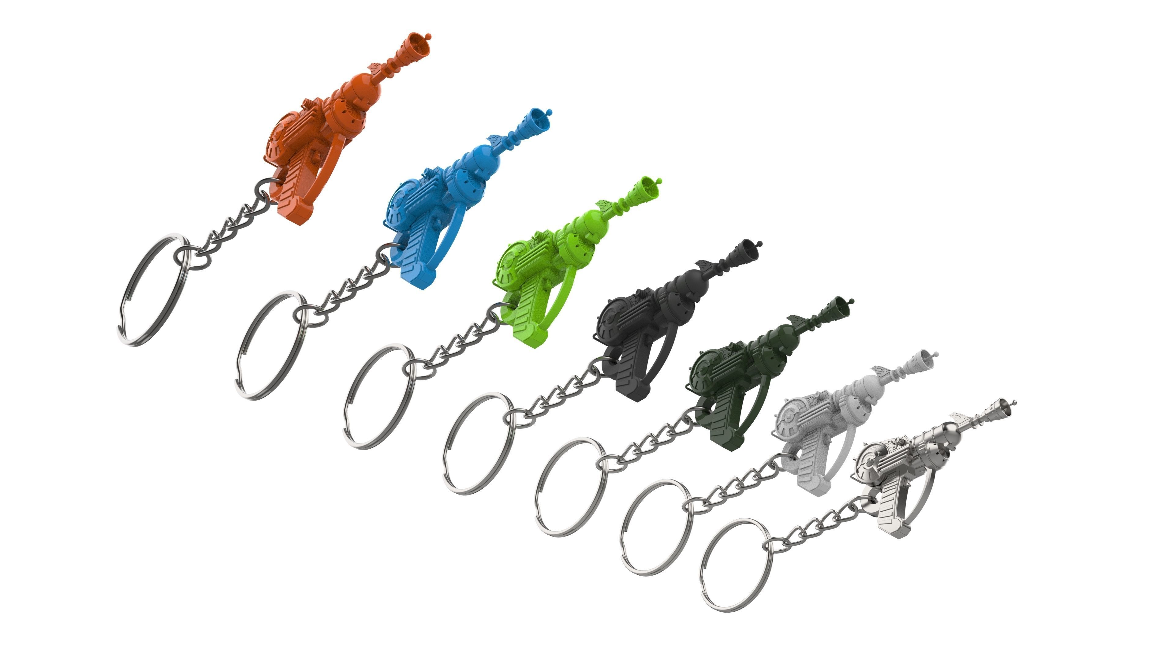 Keychain - Ray Blaster - CoD - Printable model - STL 3D model 3D ...