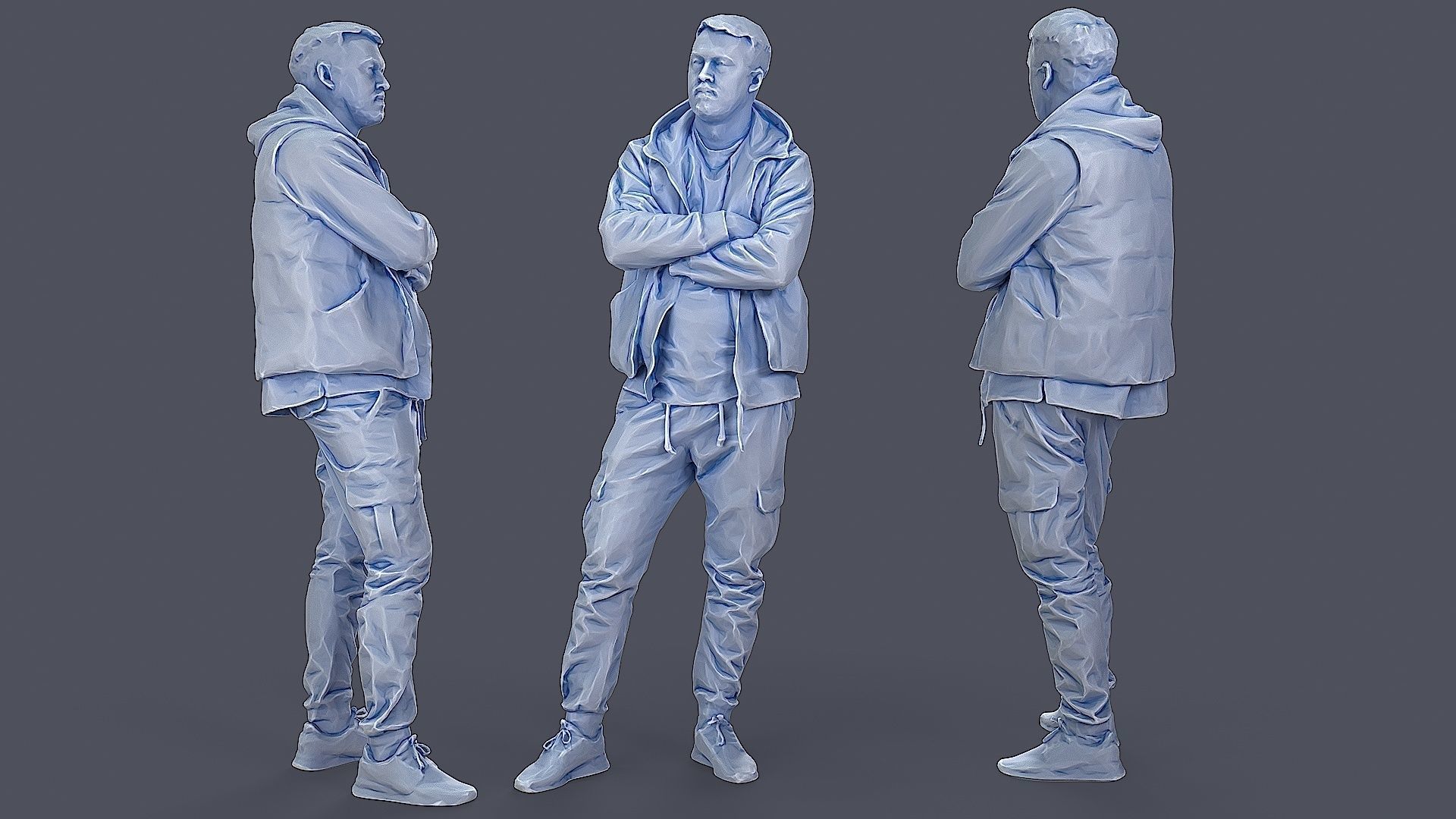 Emerald Observer Urban Casual Stance 3D model | CGTrader