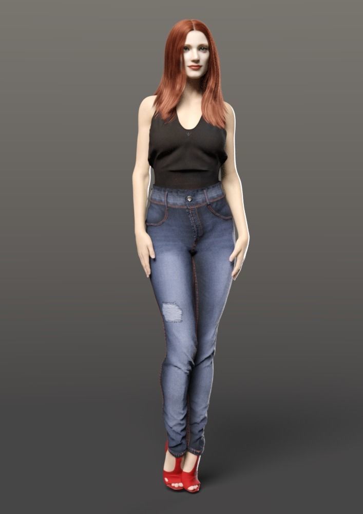 Jessica Chastain for Genesis 8 Female 3D model rigged | CGTrader