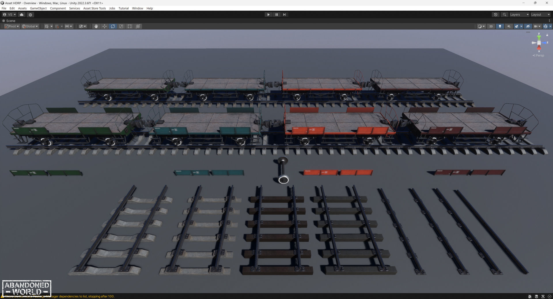 3D model Railroad Platform VR / AR / low-poly | CGTrader