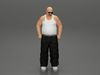 fat gangster homies standing with sunglasses 3D model 3D printable ...