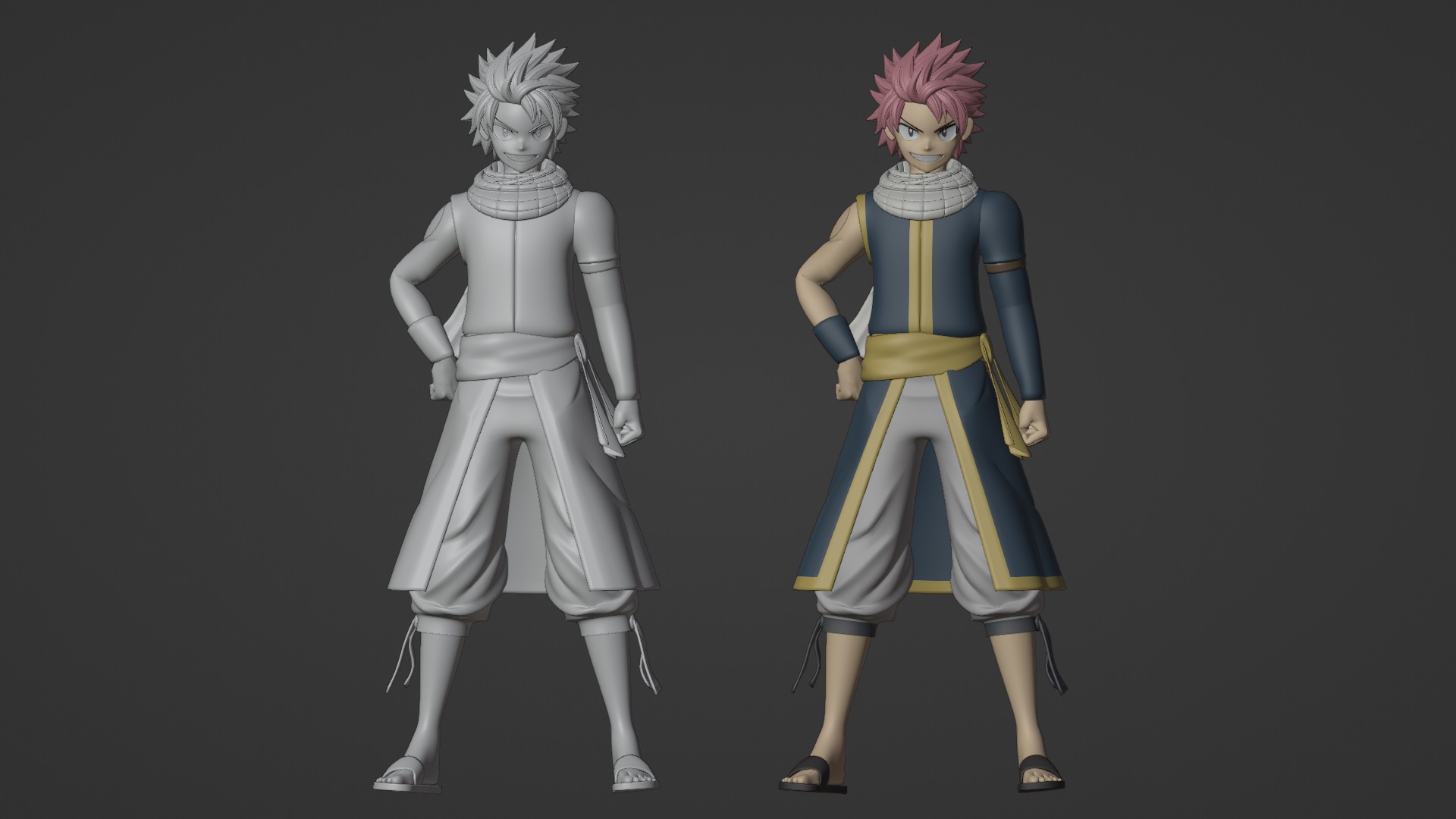 Natsu Dragneel - Fairy Tail 3D model rigged | CGTrader