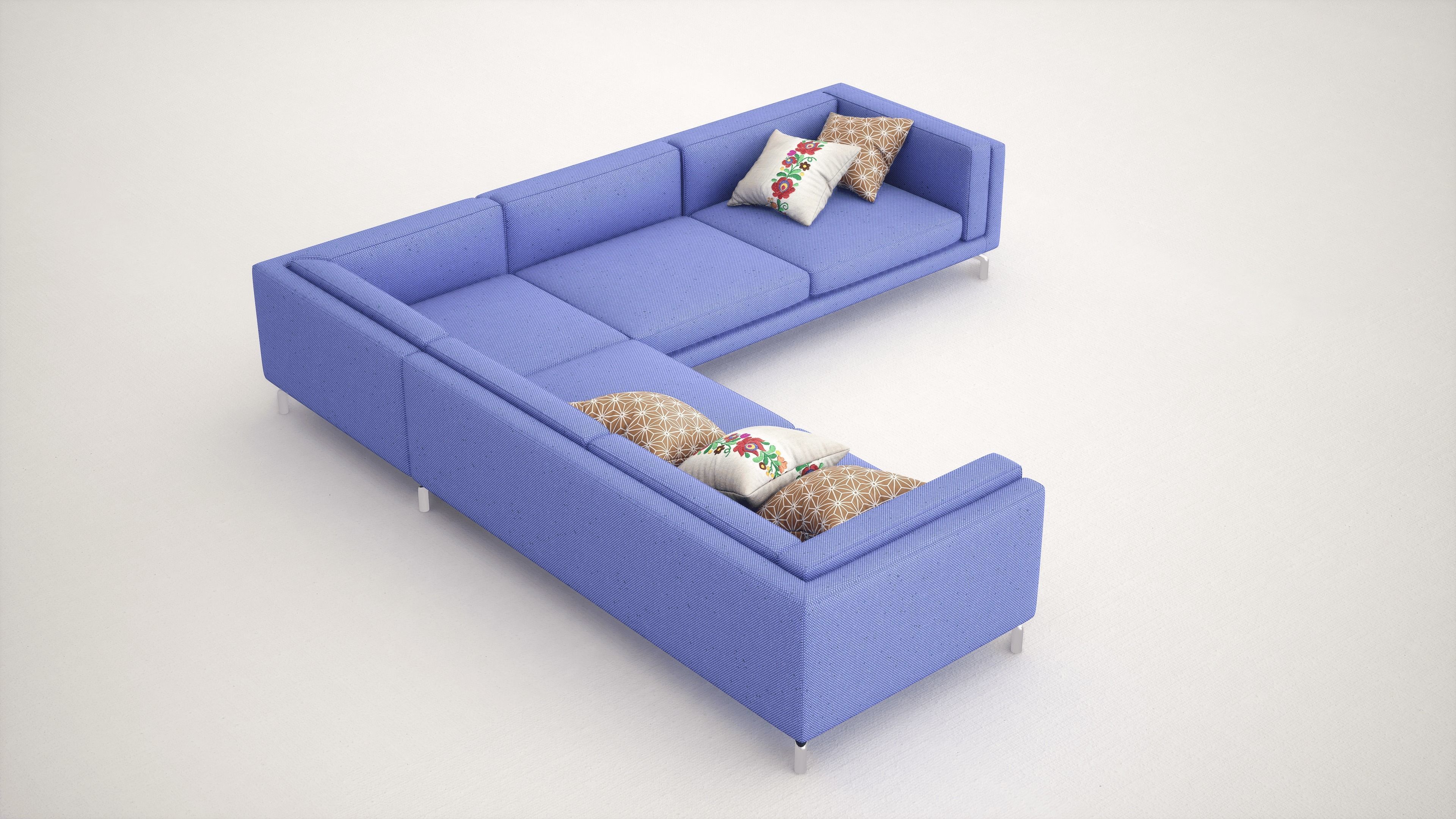 Como Corner Sectional sofa 3D model | CGTrader