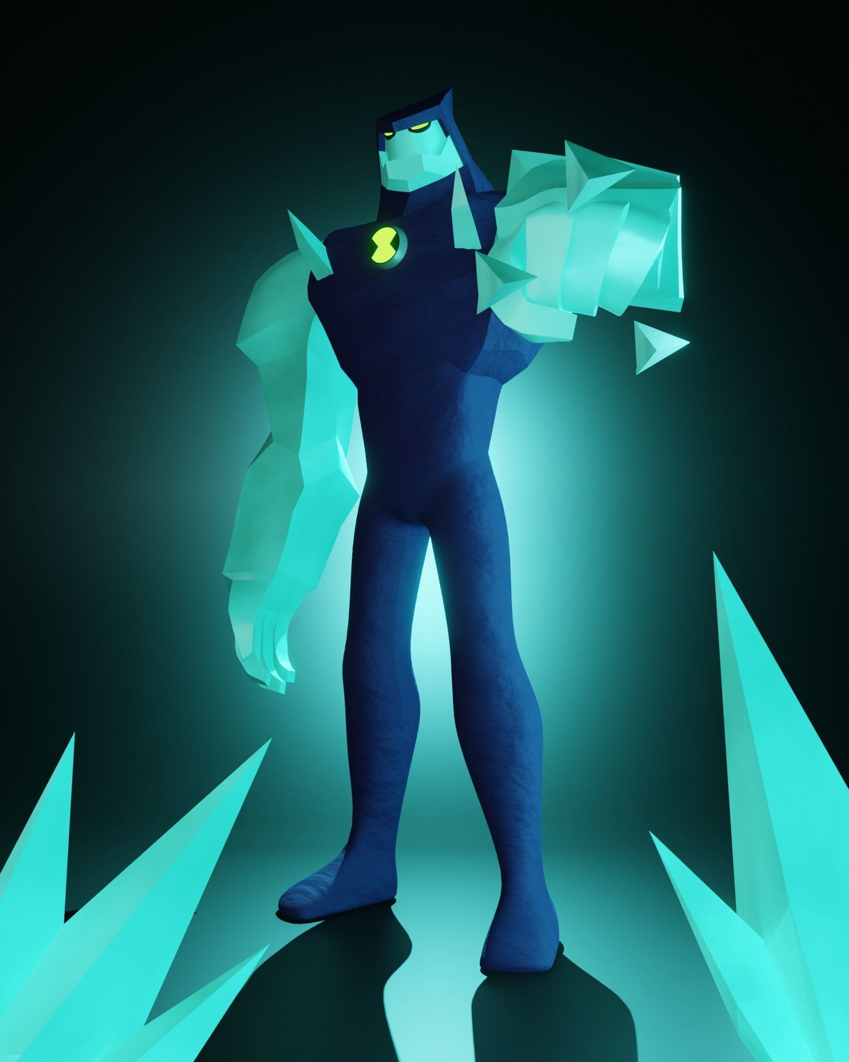Ben 10 Diamondhead 3D model rigged | CGTrader