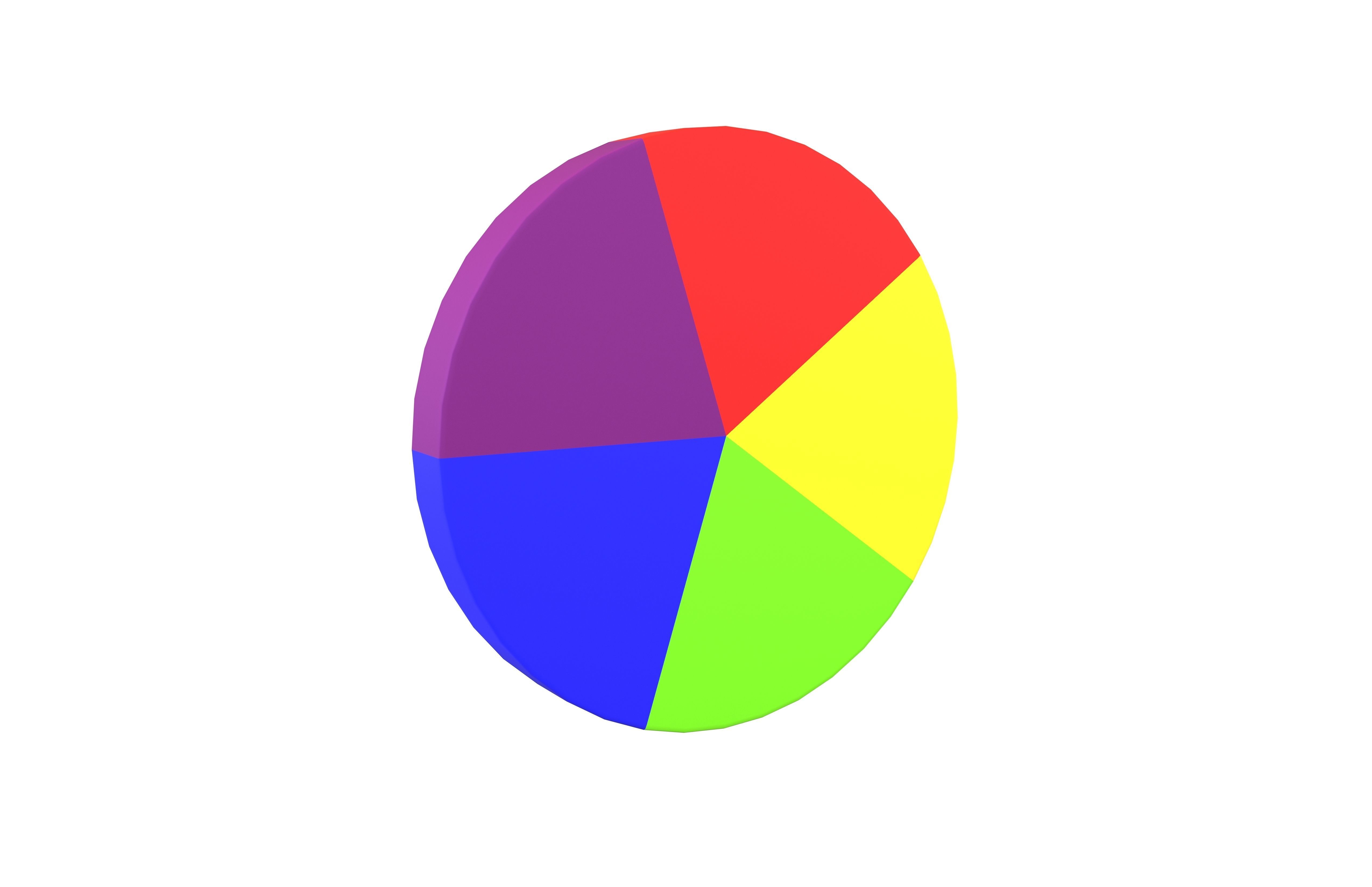 3D model Color Wheel v2 001 VR / AR / low-poly | CGTrader