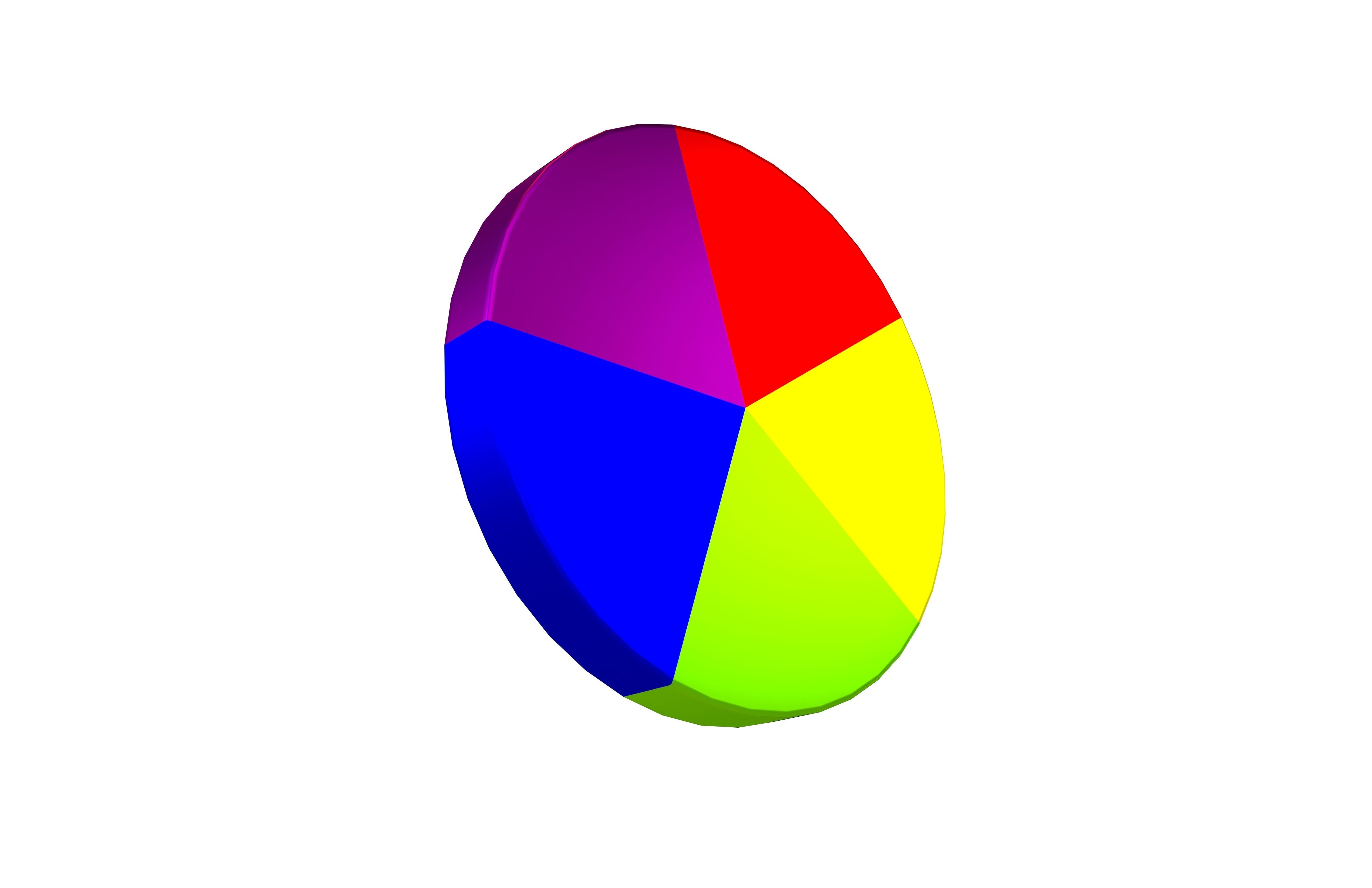 3D model Color Wheel v2 002 VR / AR / low-poly | CGTrader