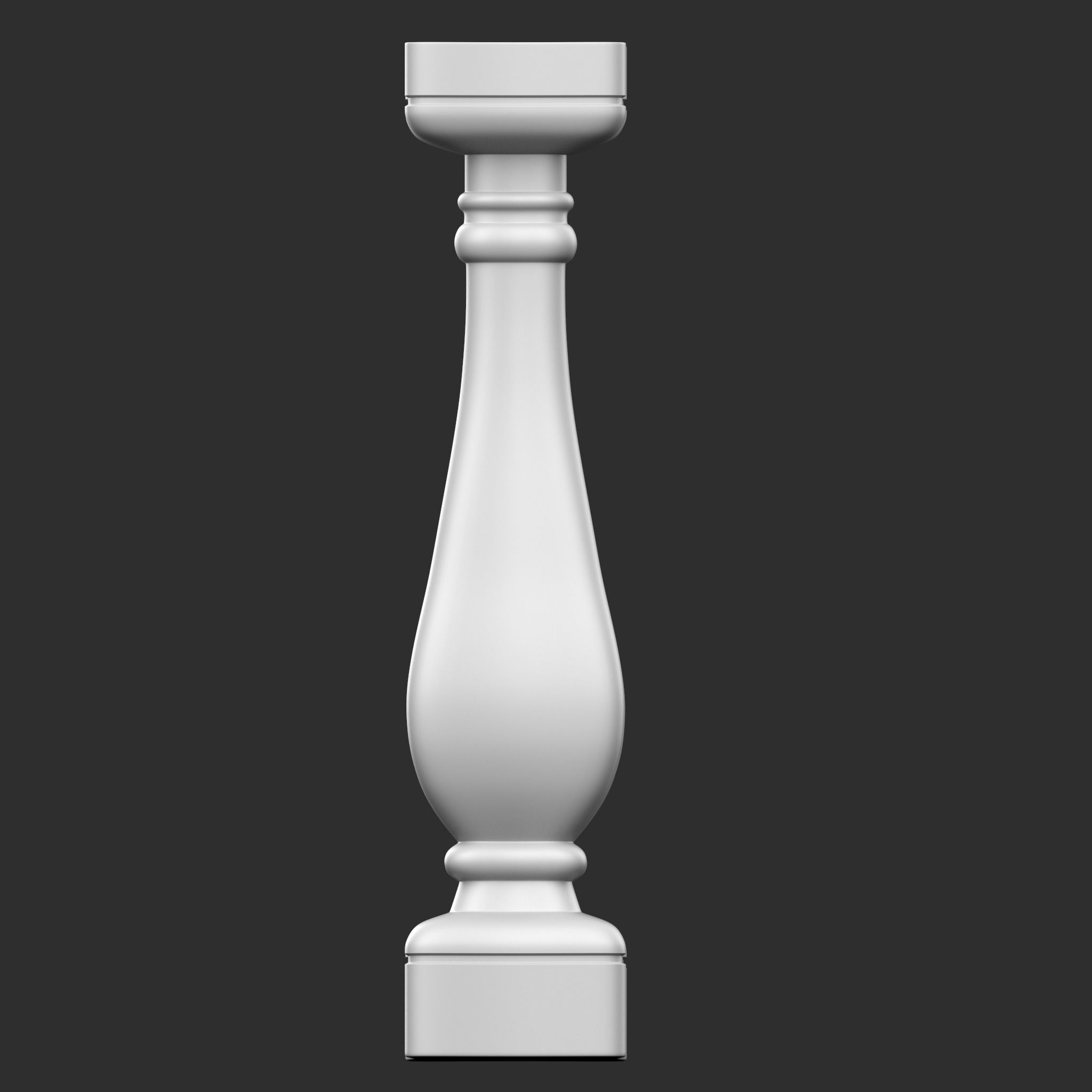 3D model Baluster Base Mesh VR / AR / low-poly | CGTrader