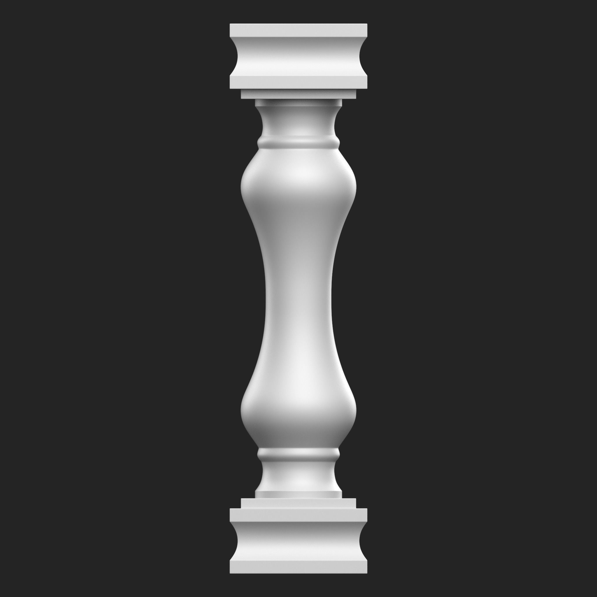 3D model Baluster Base Mesh VR / AR / low-poly | CGTrader