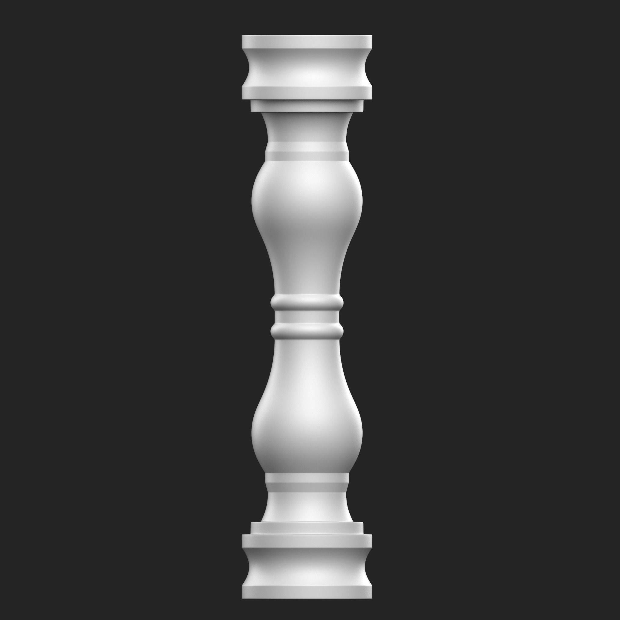 3D model Baluster Base Mesh VR / AR / low-poly | CGTrader
