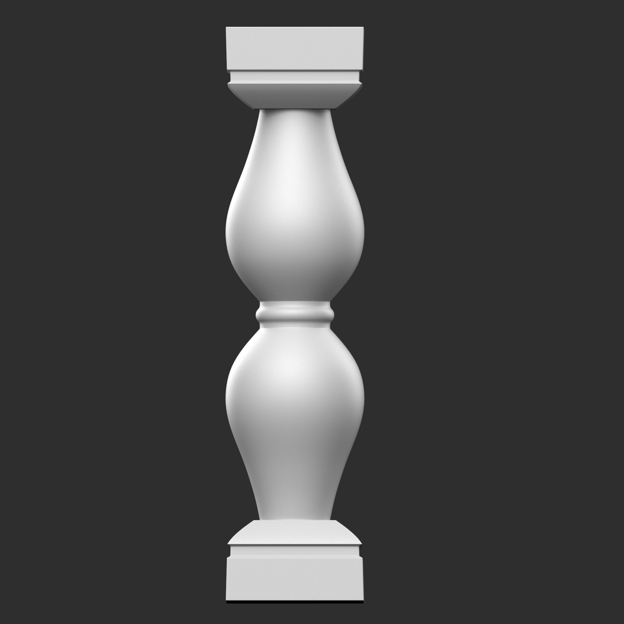 3D model Baluster Base Mesh VR / AR / low-poly | CGTrader