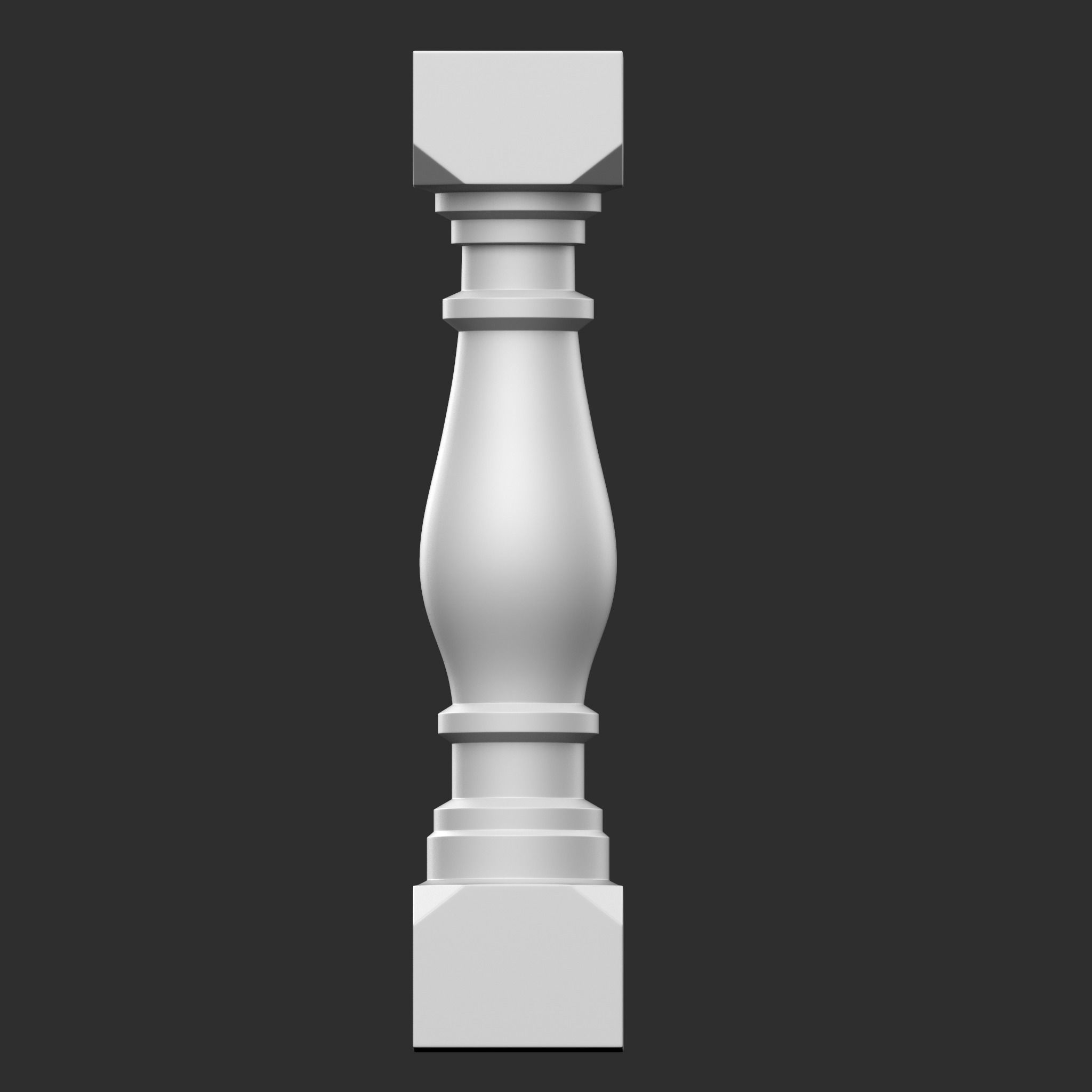 3D model Baluster Base Mesh VR / AR / low-poly | CGTrader