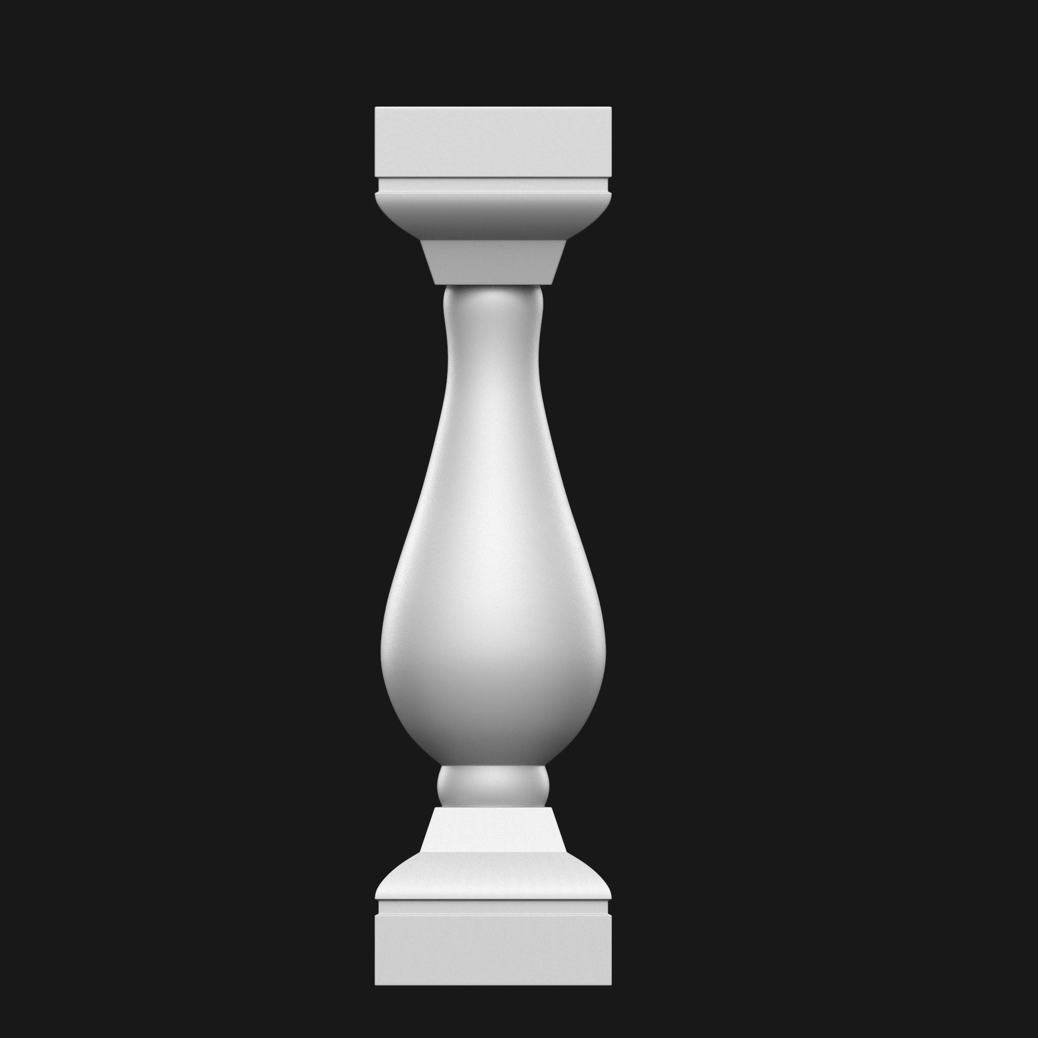 3D model Baluster Base Mesh VR / AR / low-poly | CGTrader