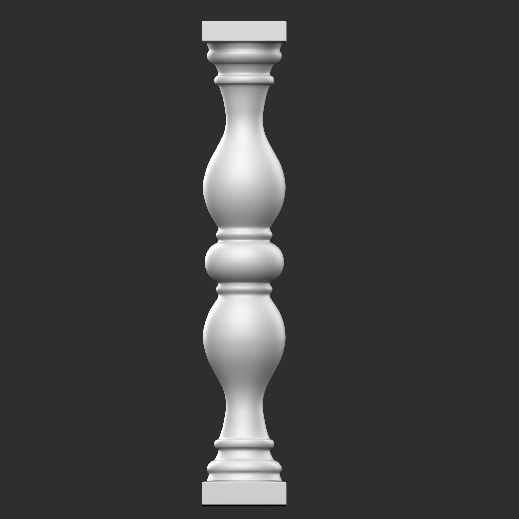3D model Baluster Base Mesh VR / AR / low-poly | CGTrader