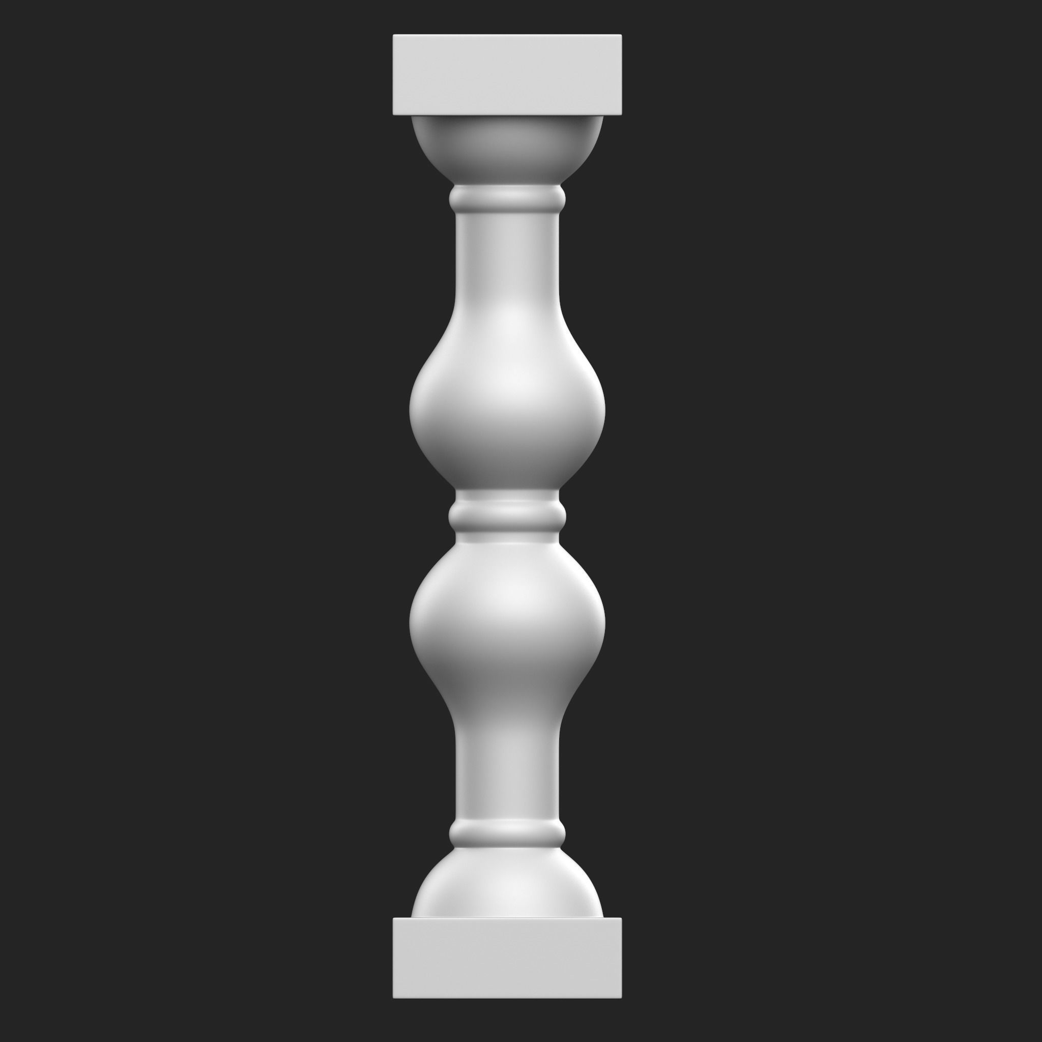 3D model Baluster Base Mesh VR / AR / low-poly | CGTrader