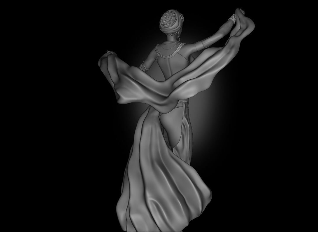 Oriental Dancer 3D model 3D printable | CGTrader