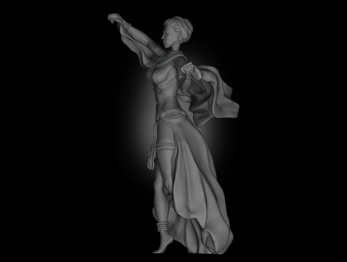 Oriental Dancer 3D model 3D printable | CGTrader