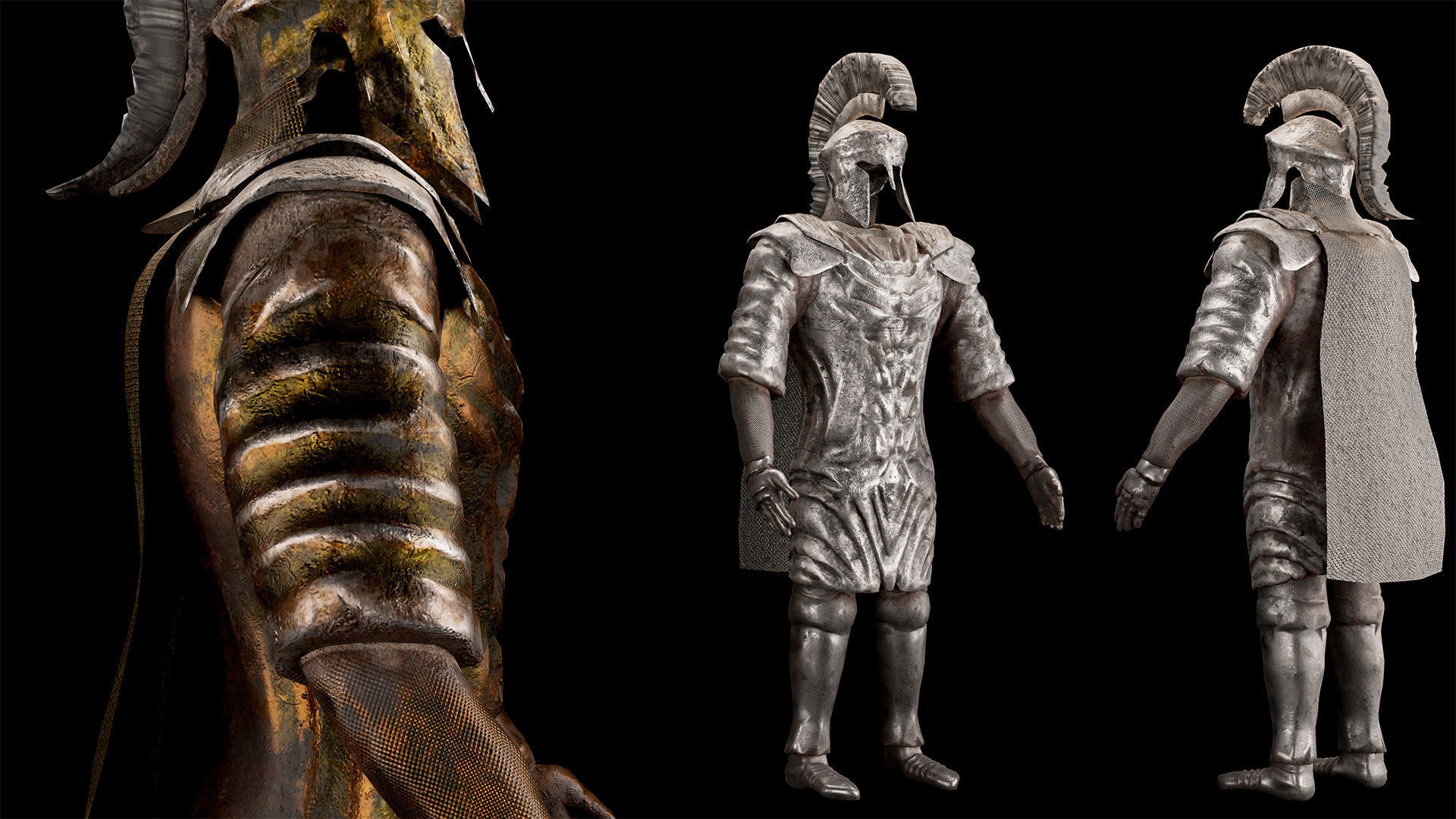 3D model battle armor Old war helmet VR / AR / low-poly | CGTrader